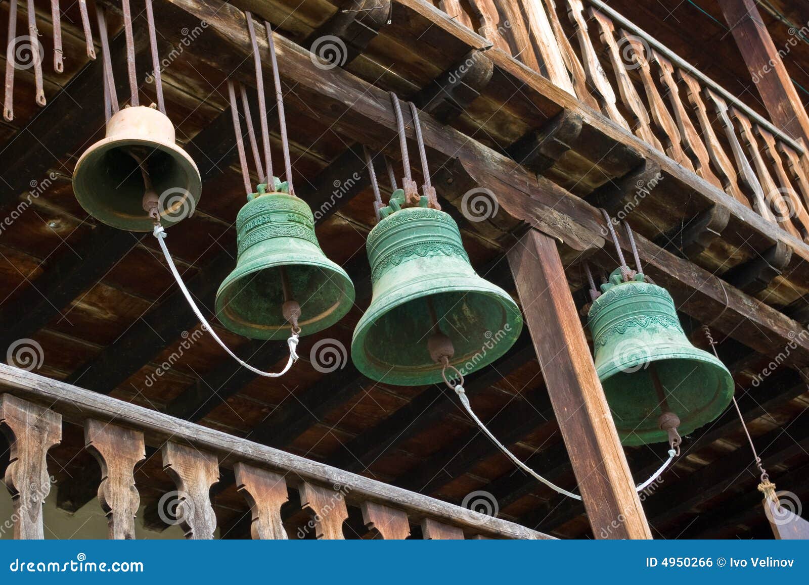 Bells in Monastery stock photo. Image of green, ancient - 4950266