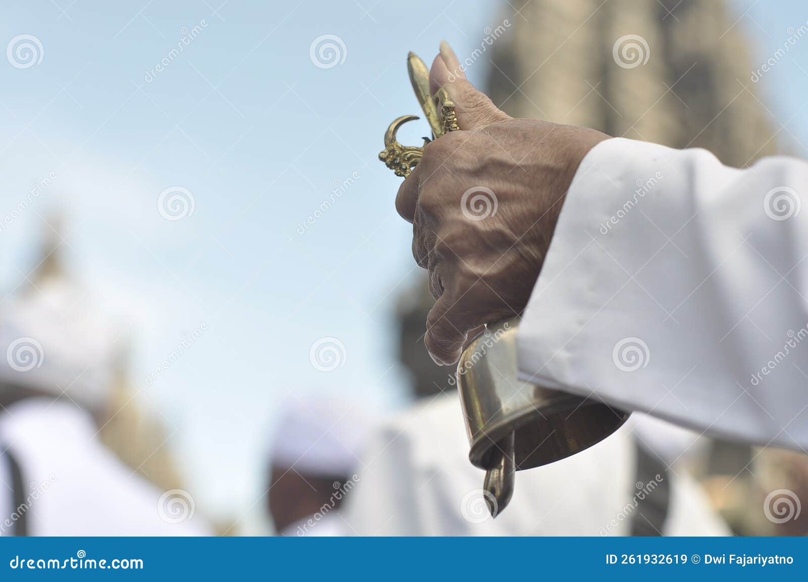 The bells for rituals stock image. Image of lighting - 261932619