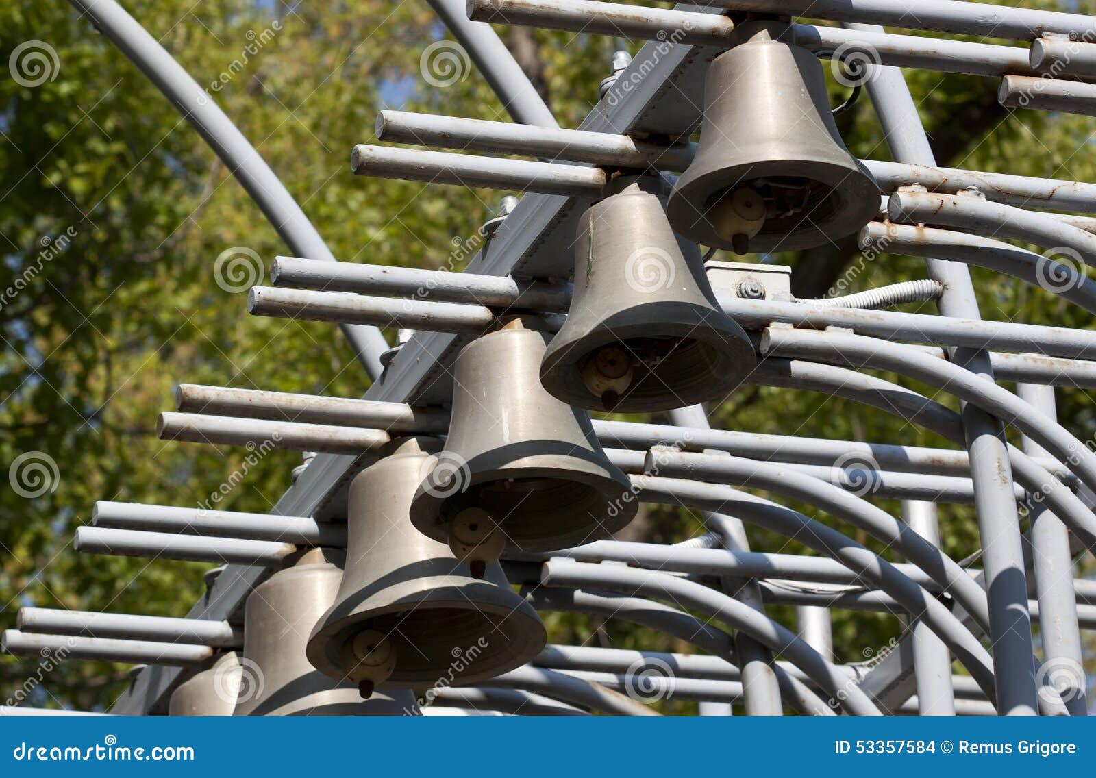 Bells - RAW format stock photo. Image of metallic, background - 53357584