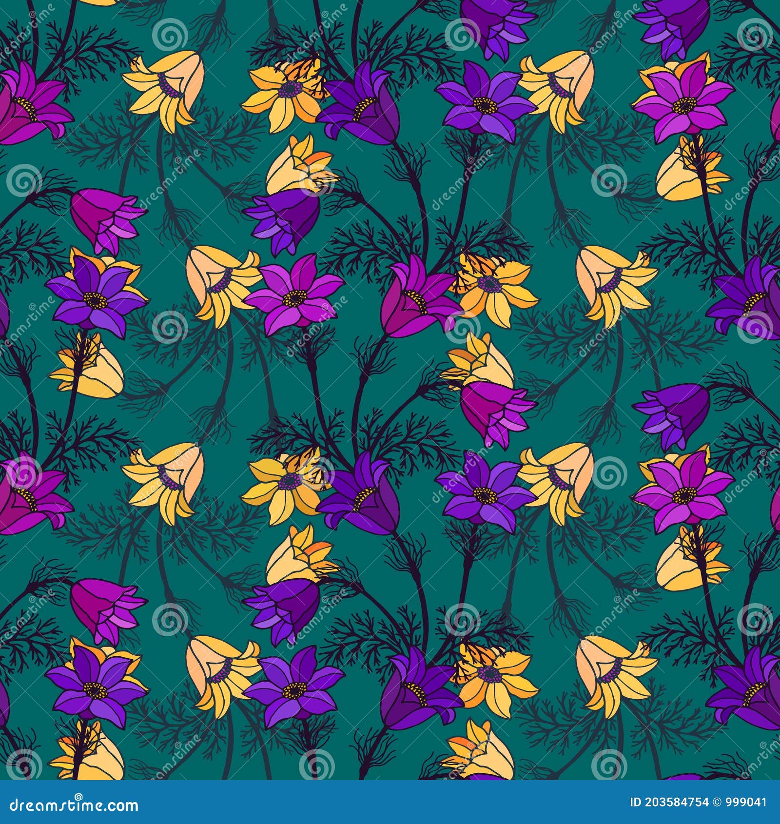 Bells Seamless Pattern. Vector Stock Illustration Eps10. Stock Vector ...