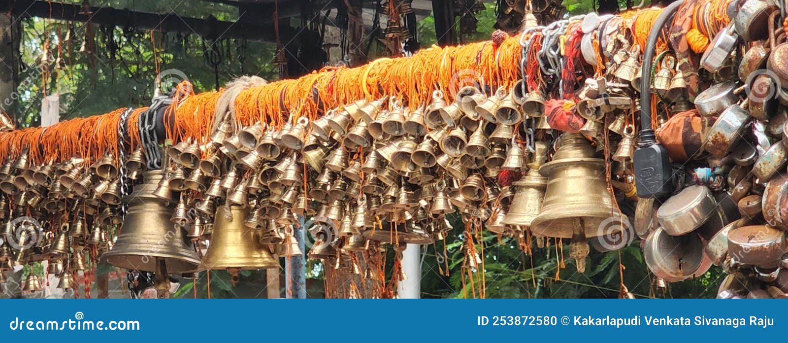 Bells in a Temple in South India Editorial Image - Image of autumn ...