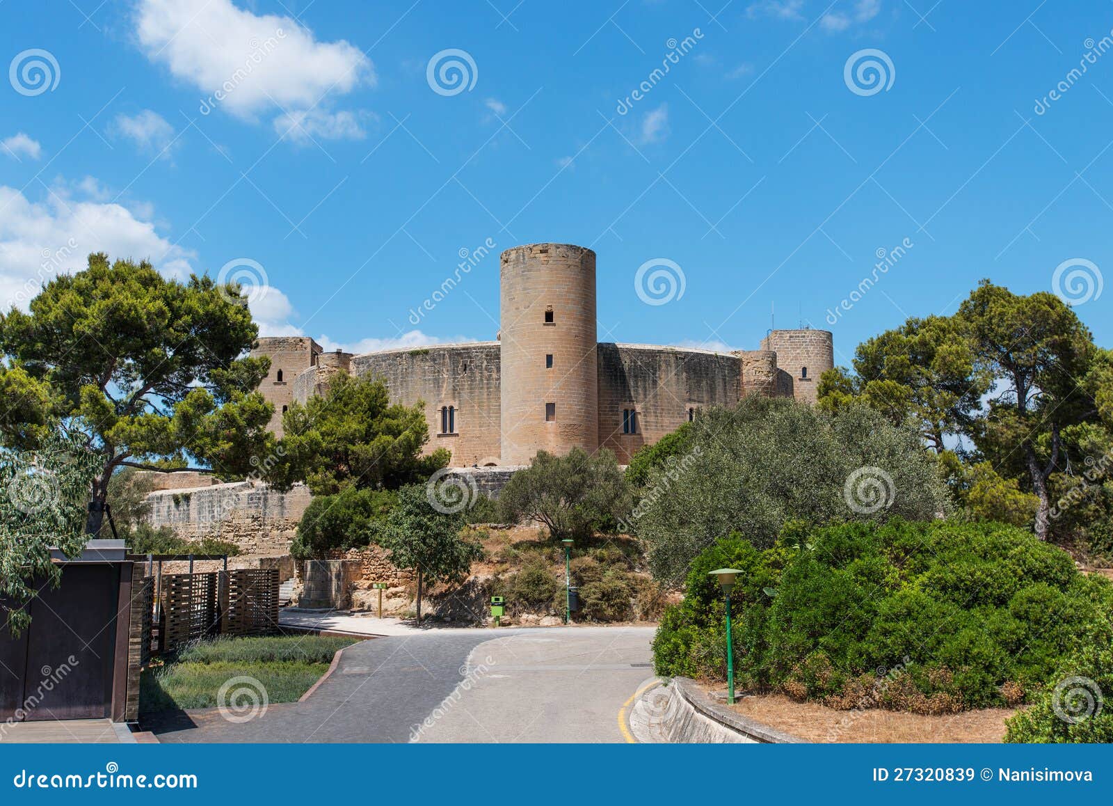 Bellver Castle Castillo stock image. Image of medieval - 27320839