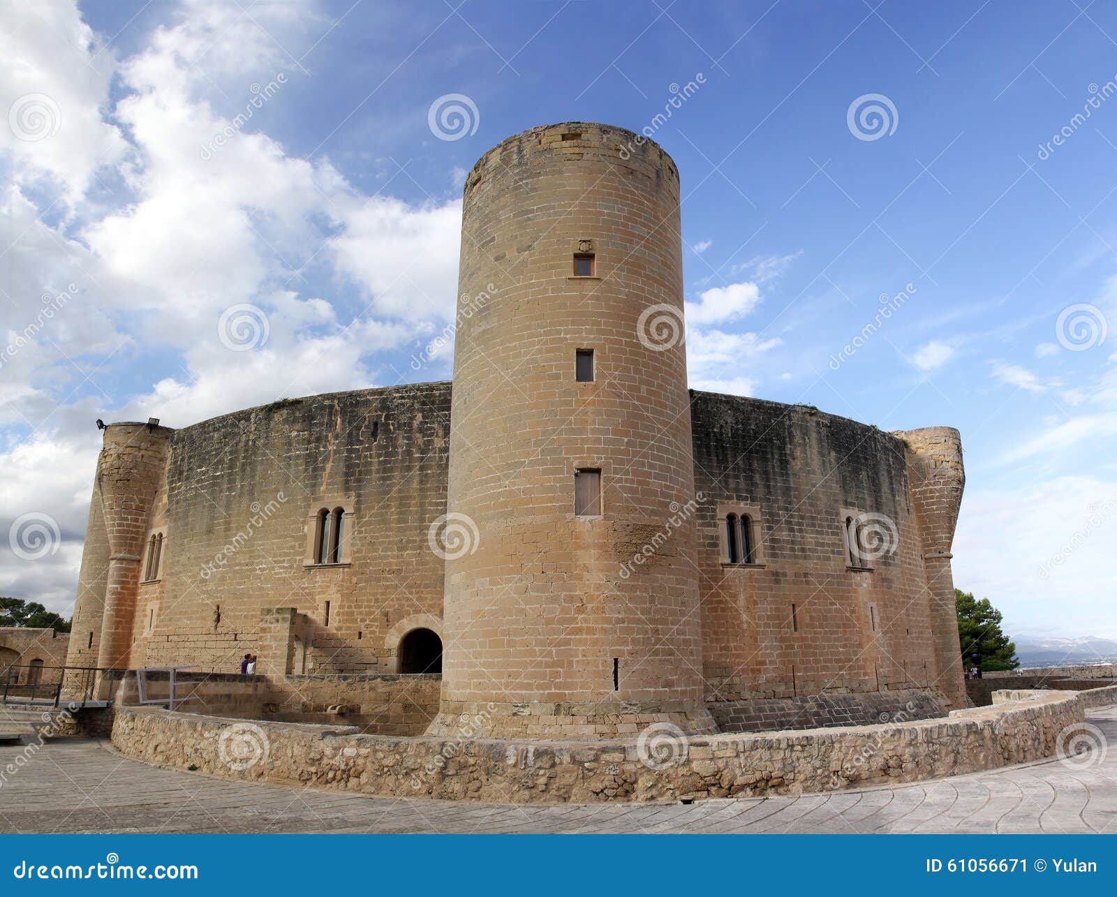 Bellver Castle, Majorca, Spain, Stock Image - Image of circle, balearic ...