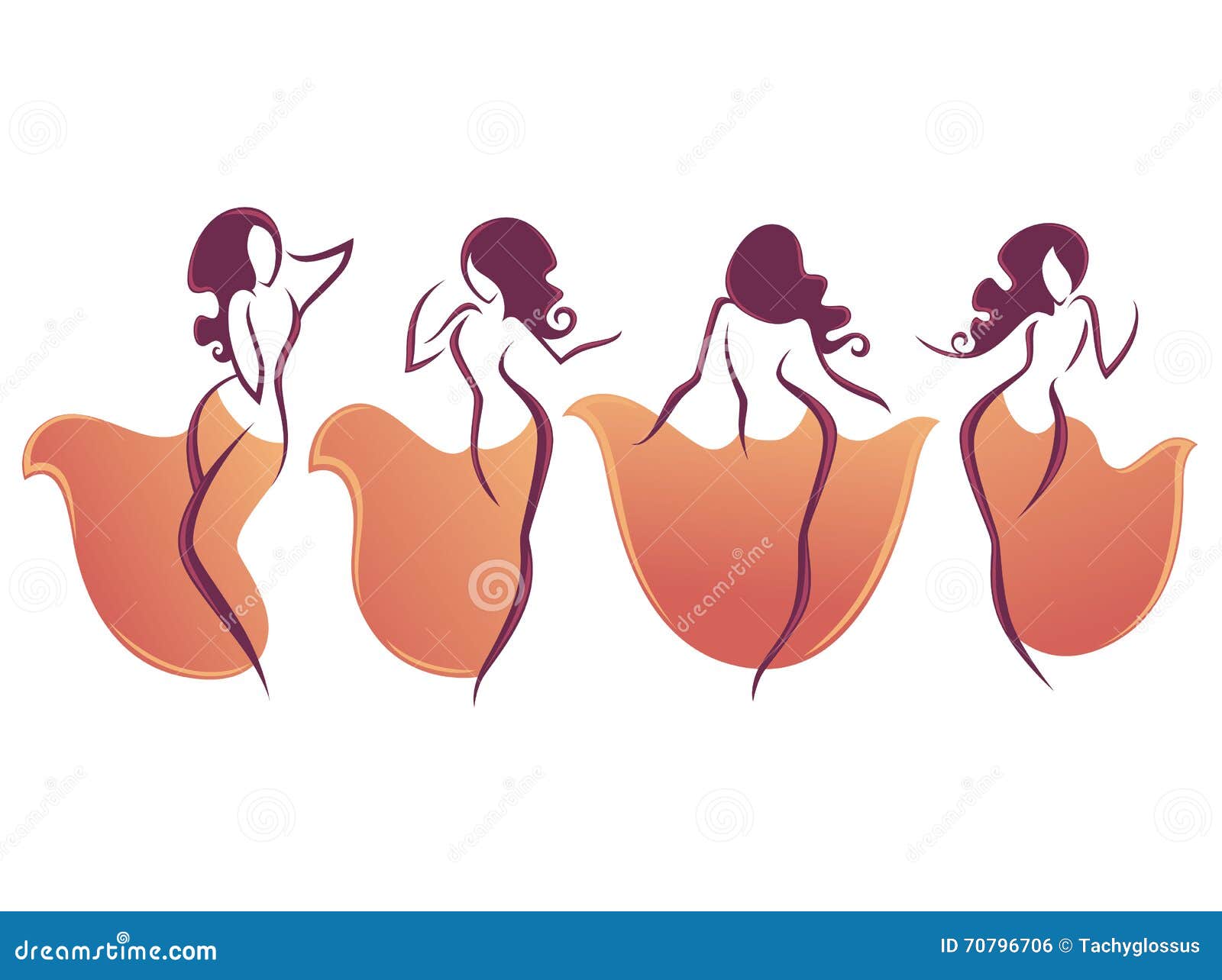 Belly Dance Vector Illustration 70796706