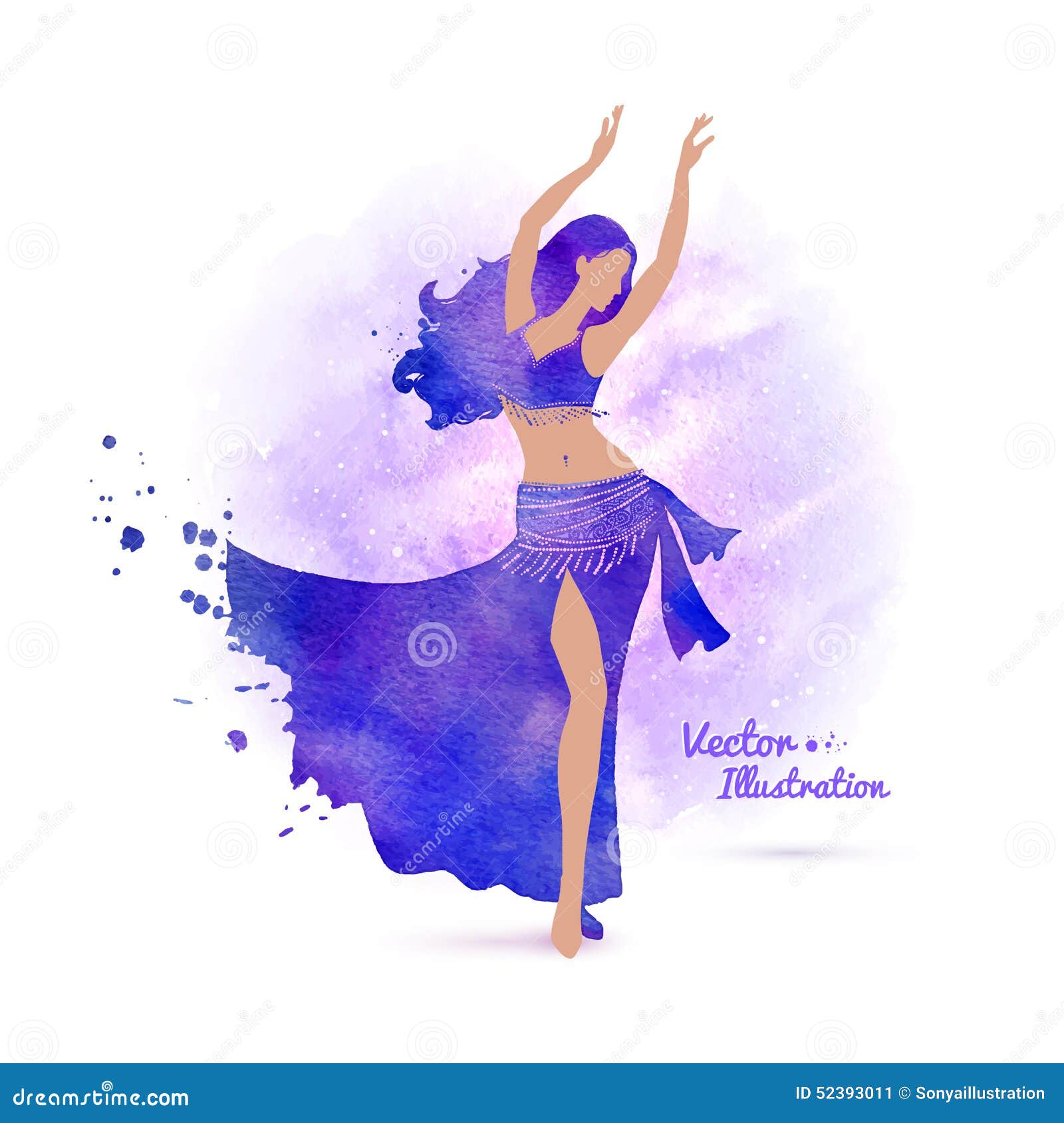 Belly Dancer Illustration