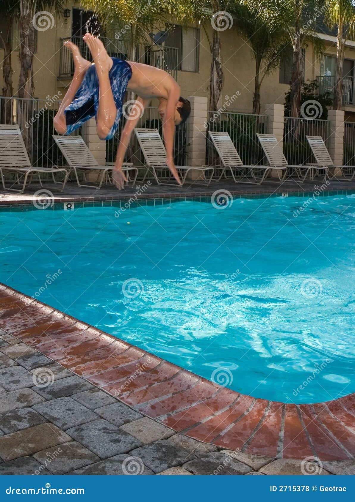 Belly flop stock photo. Image of child, blue, refreshing - 2715378