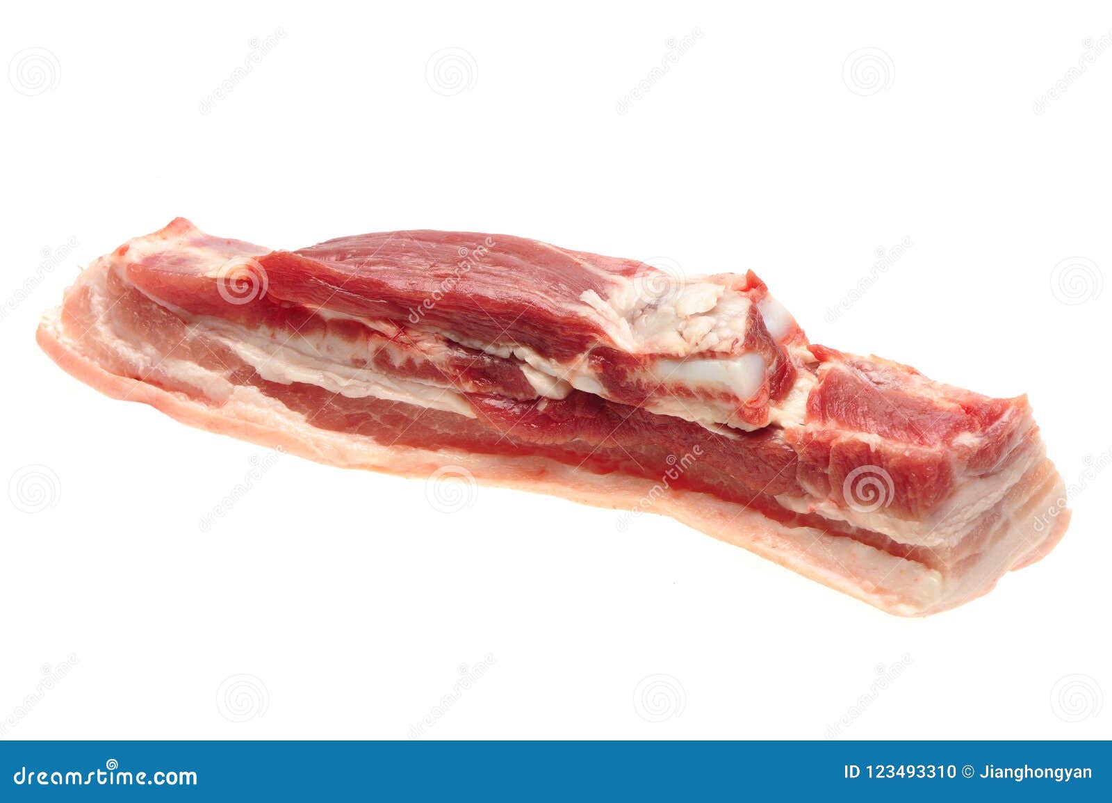 Belly pork uncooked stock photo. Image of shot, eating - 123493310