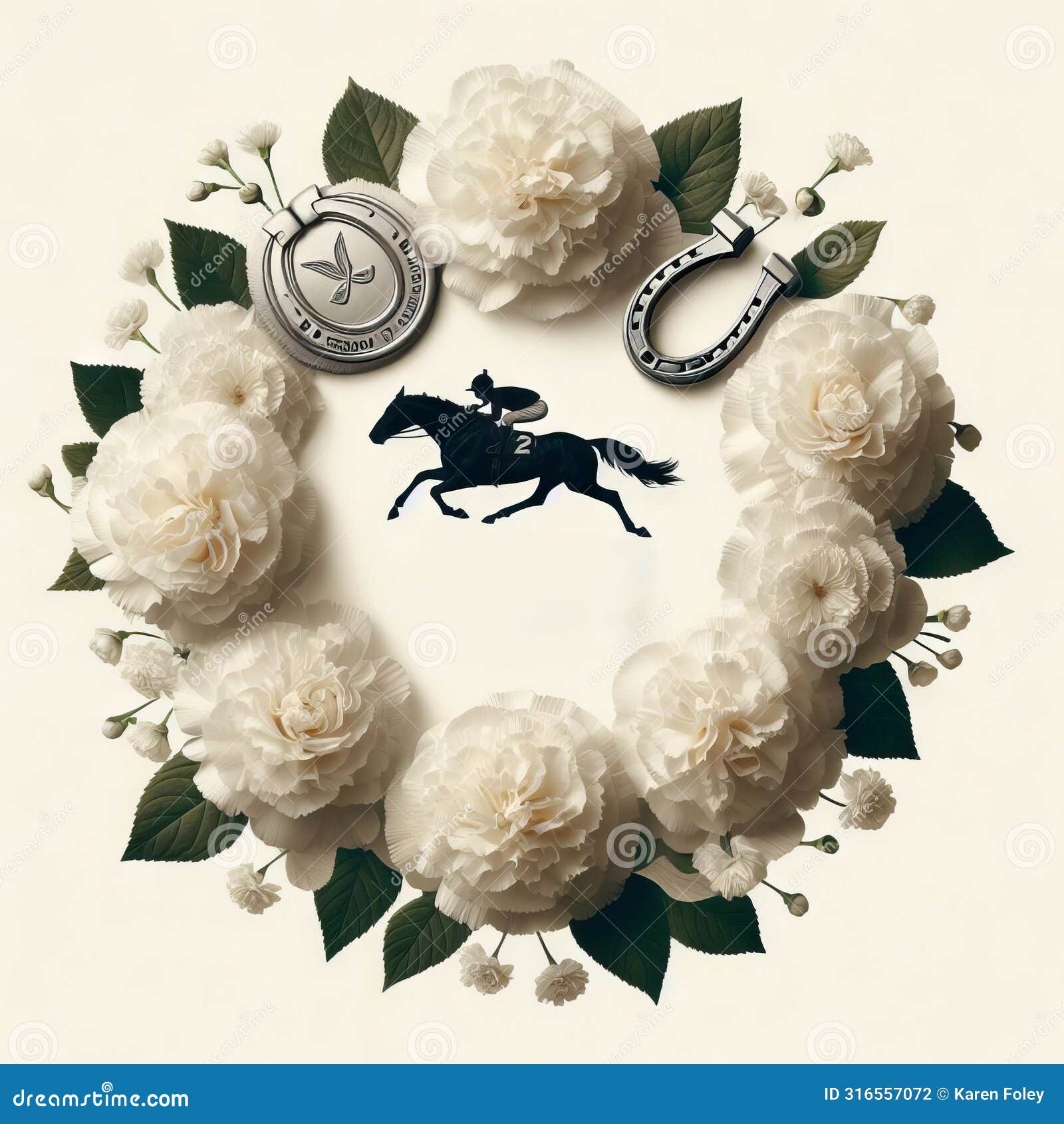 Belmont Stakes Graphics Template Stock Illustration - Illustration of ...