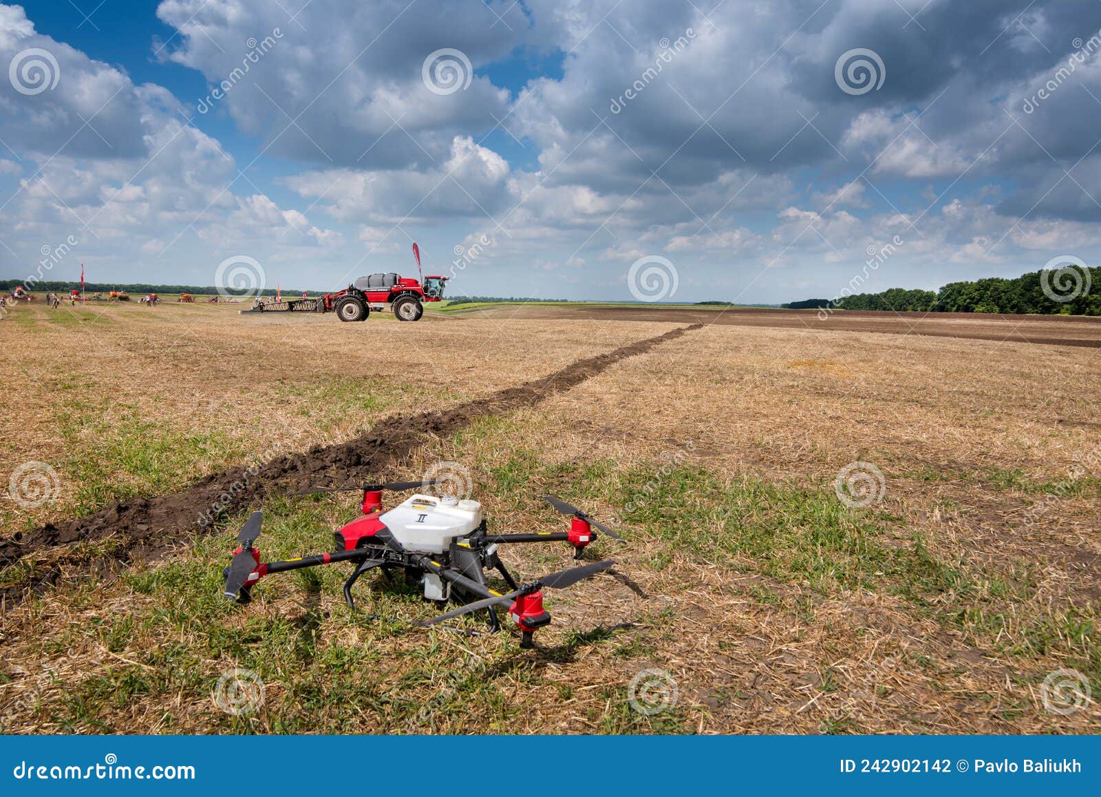 Belogorye, Khmelnytsky Region, UKRAINE - August 19, 2021: Sprayer Boom ...