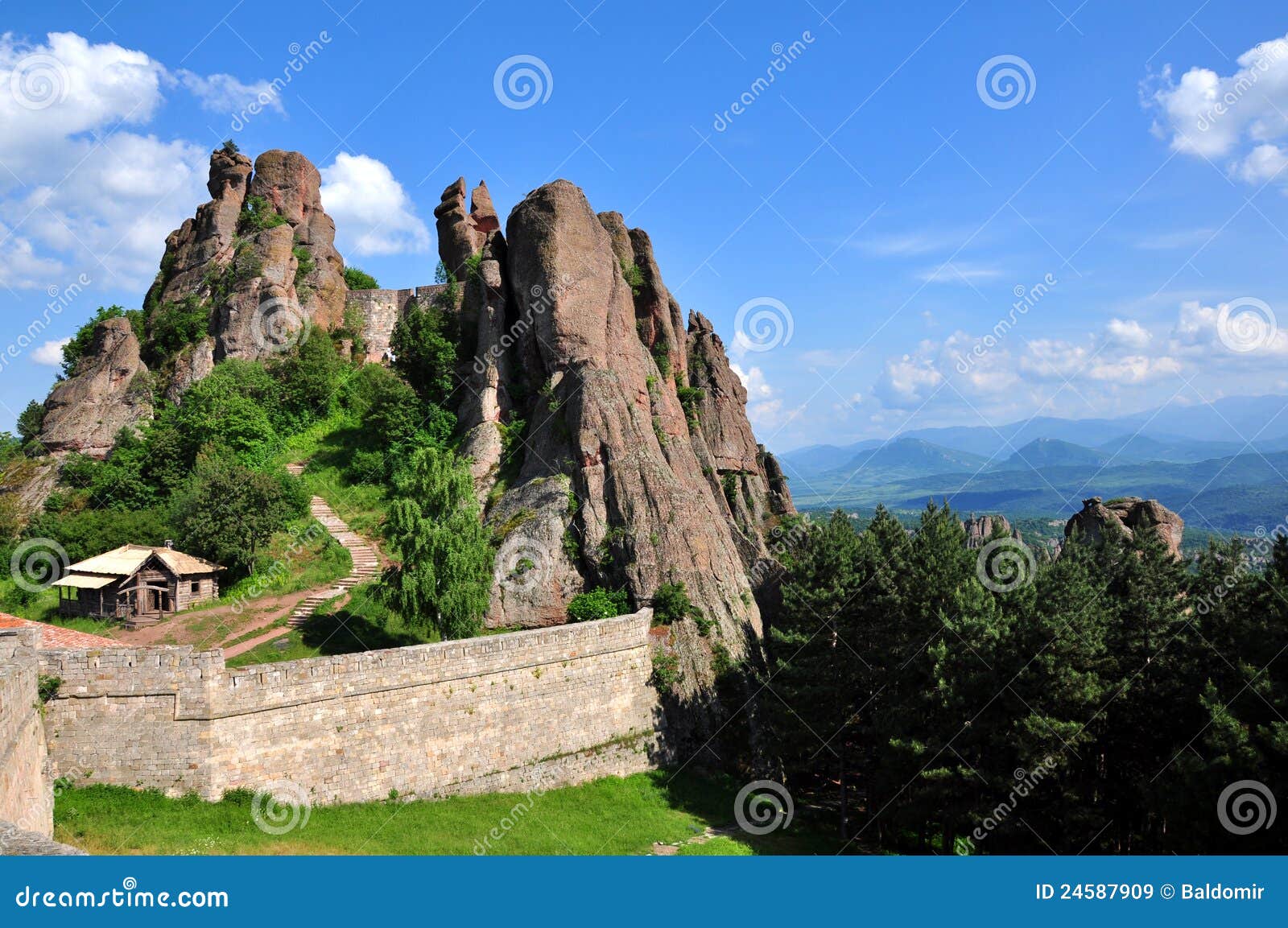 Belogradchik Fortress in Bulgaria Stock Image - Image of fortress, rock ...