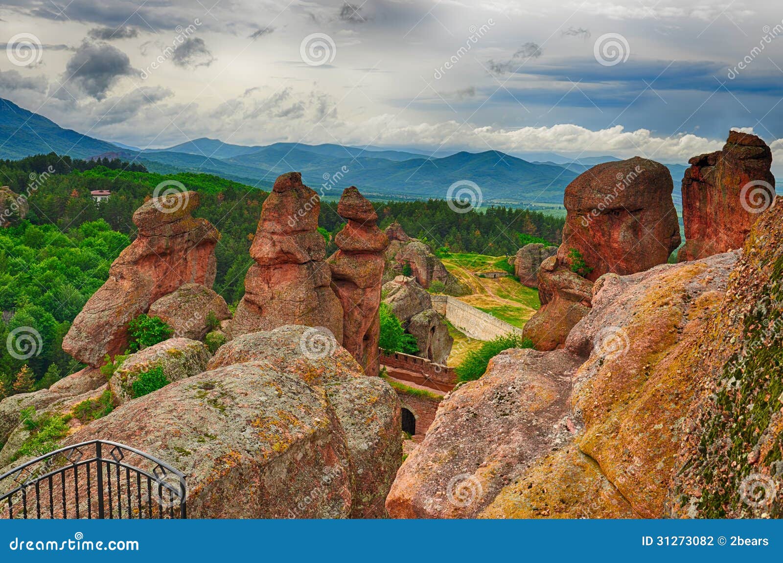 Belogradchik Rocks Fortress, Bulgaria Stock Photo - Image of gorge ...
