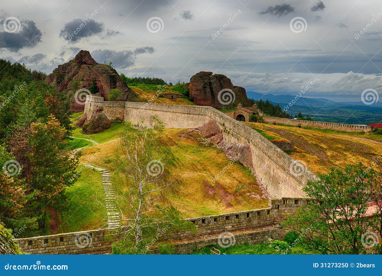 Belogradchik Rocks Fortress, Bulgaria Stock Photo - Image of landscape ...