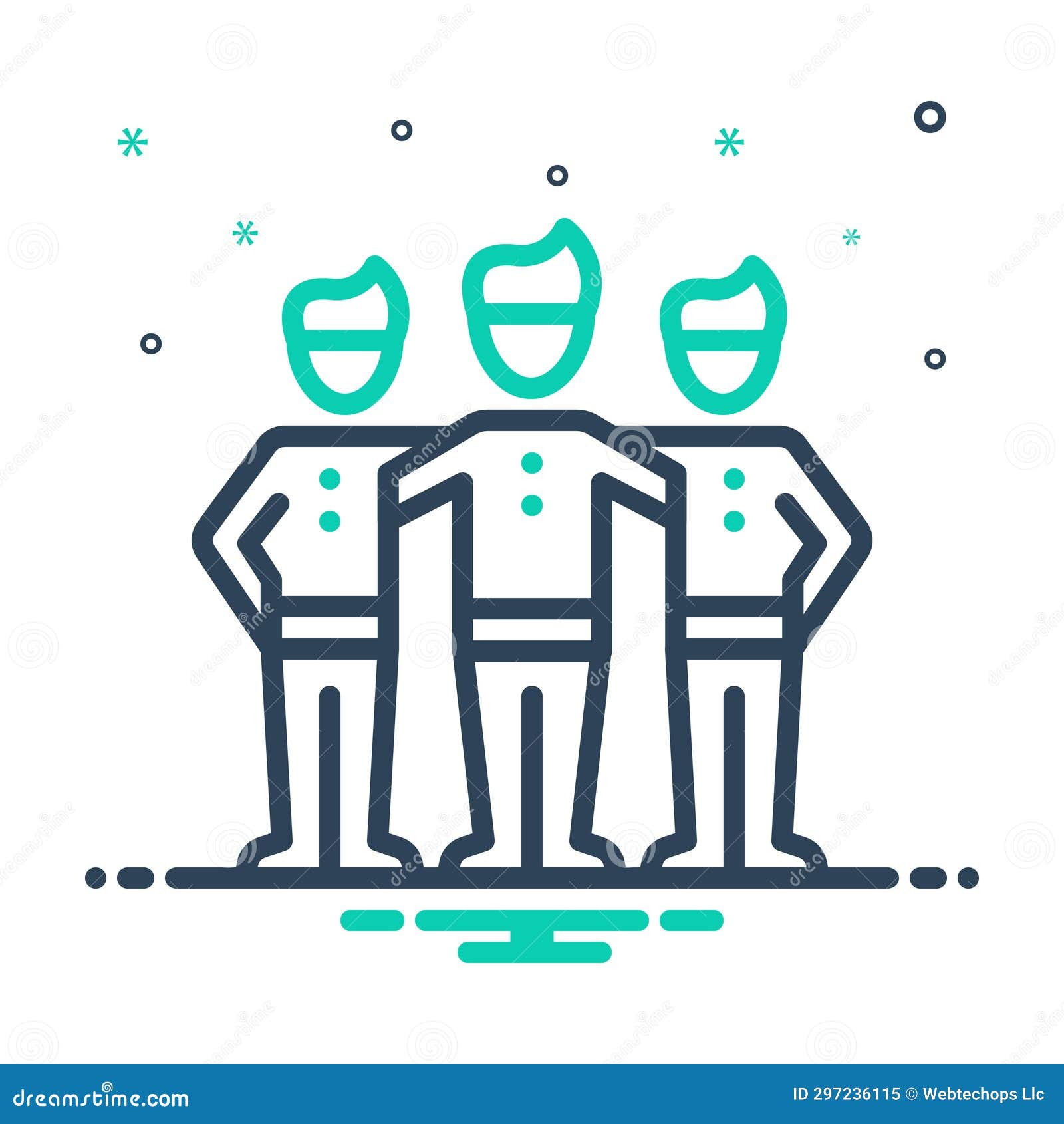 Mix Icon for Belonging, Related and Member Stock Illustration ...
