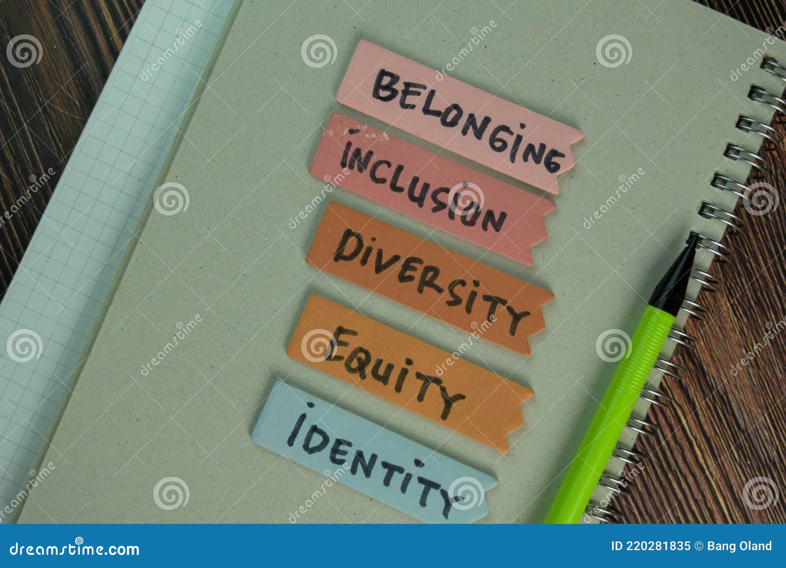Equity Identity Diversity Inclusion Belonging Symbol. Wooden Blocks ...