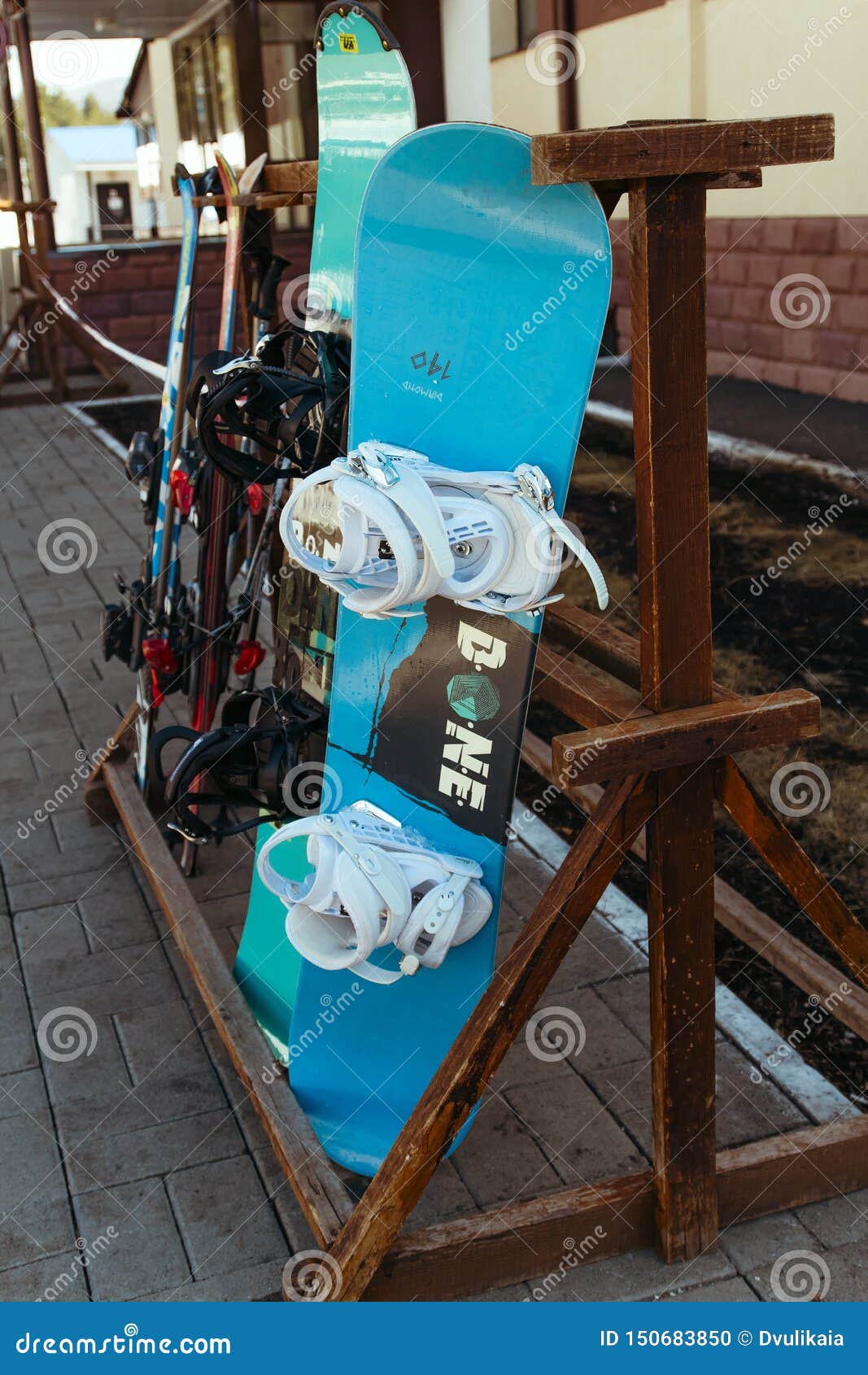 BELORETSK,RUSSIA, 13 APRIL 2019 - Snowboard at the Ski Resort in the ...