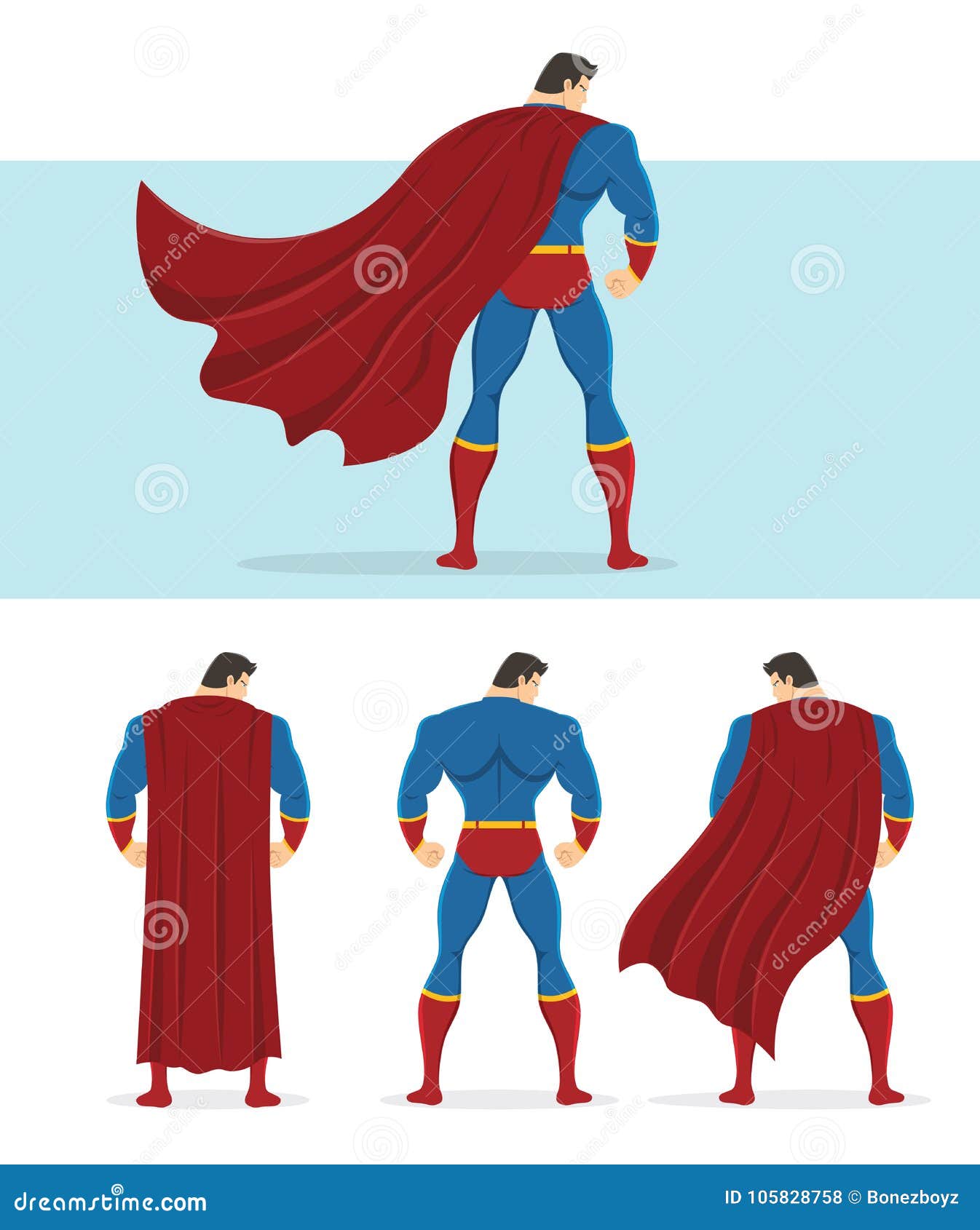 Superhero Cape Blowing In The Wind