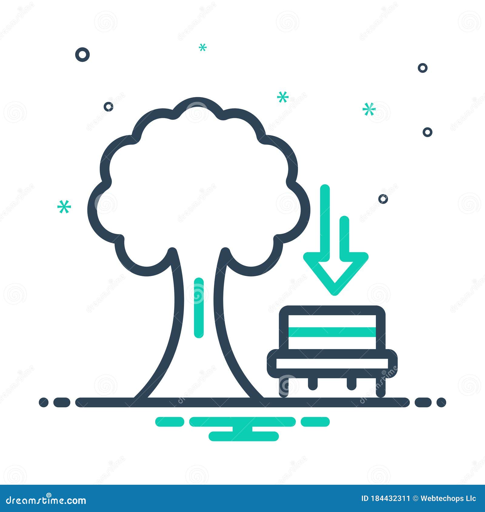 Mix Icon for Below, Beneath and Under Stock Vector - Illustration of ...