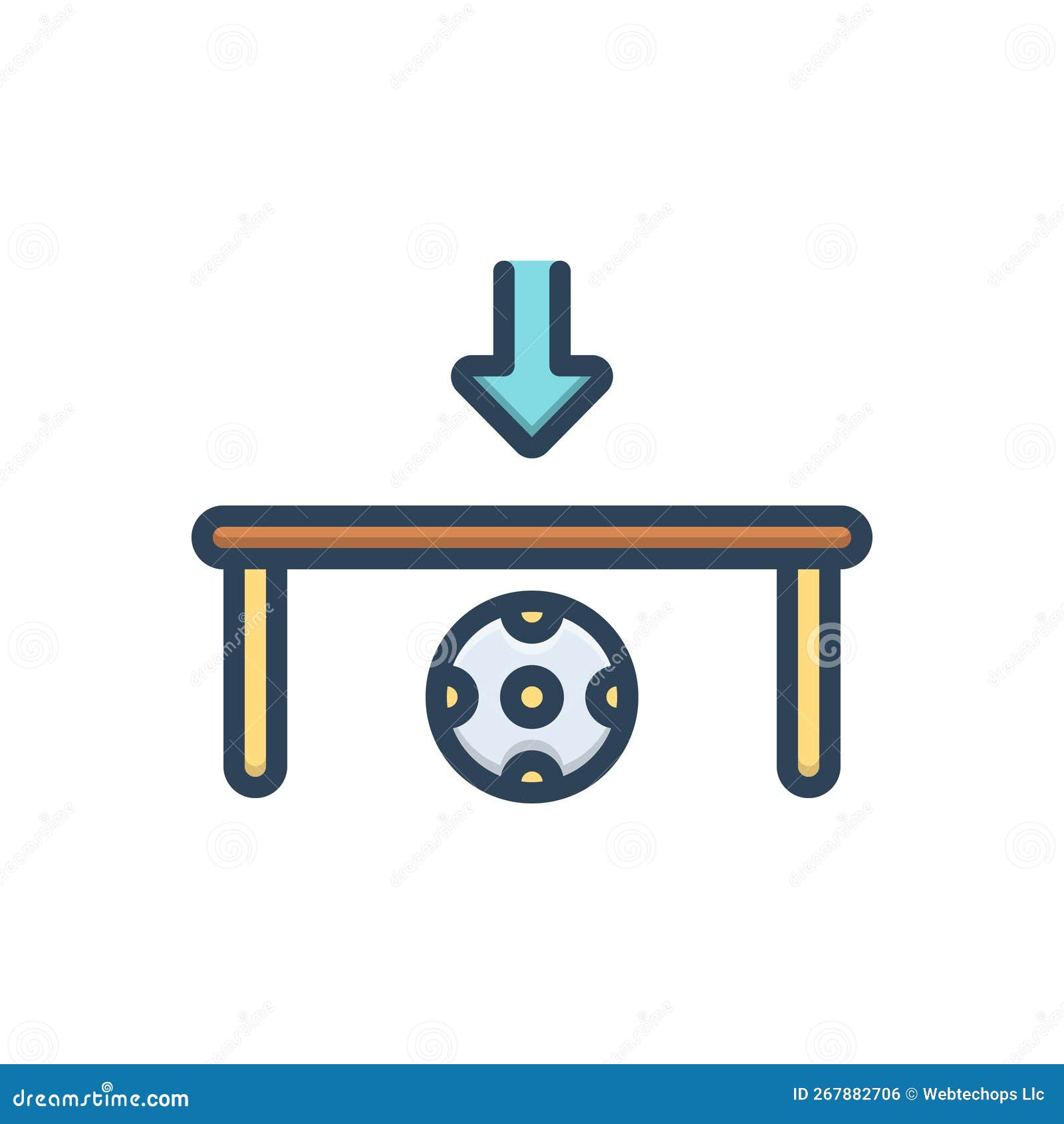 Color Illustration Icon for Below, Down and Under Stock Vector ...