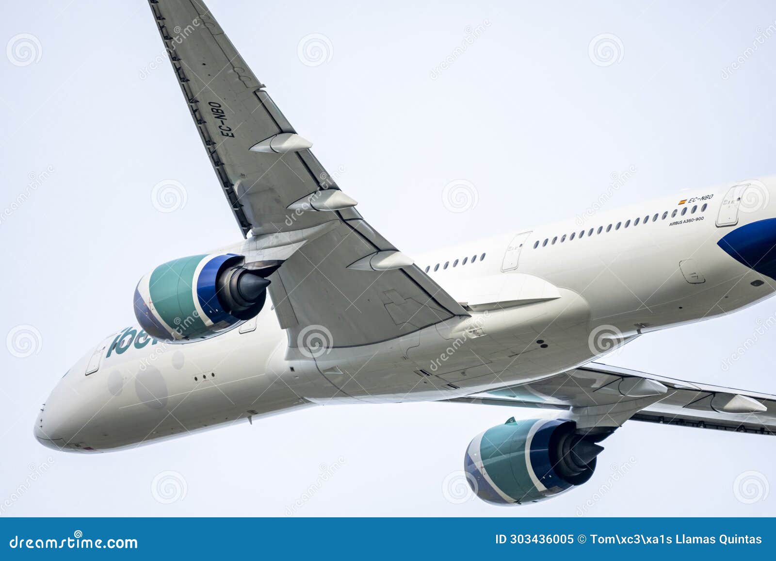 Below Image of the Fuselage of an Airplane Turning Editorial Image ...