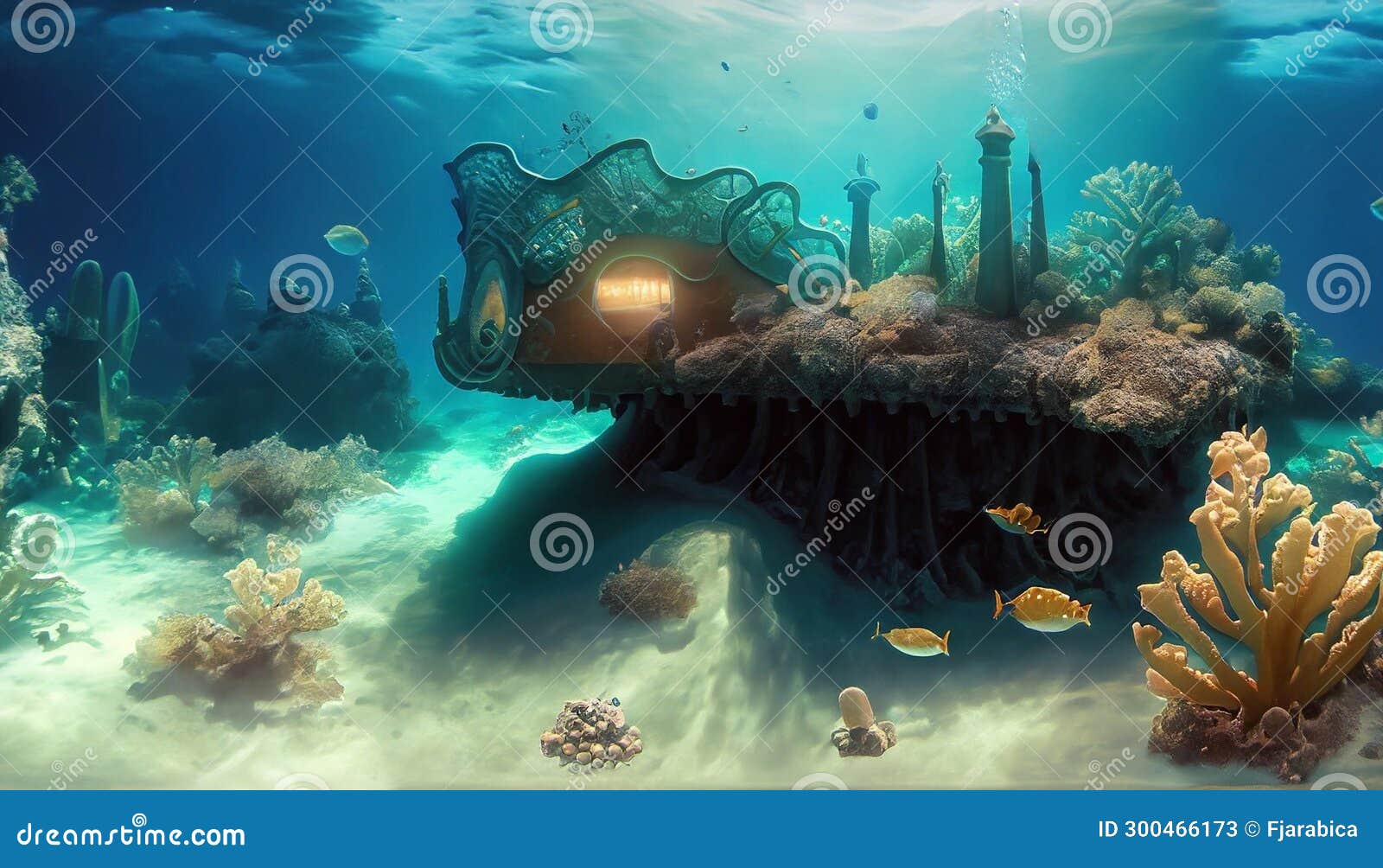 Below sea level stock illustration. Illustration of underwater - 300466173