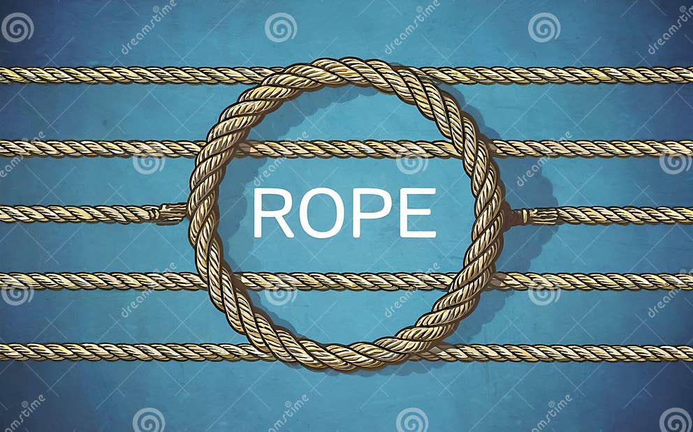 Braided Twisted Nautical Rope Vector Illustration EPS 10 Stock ...