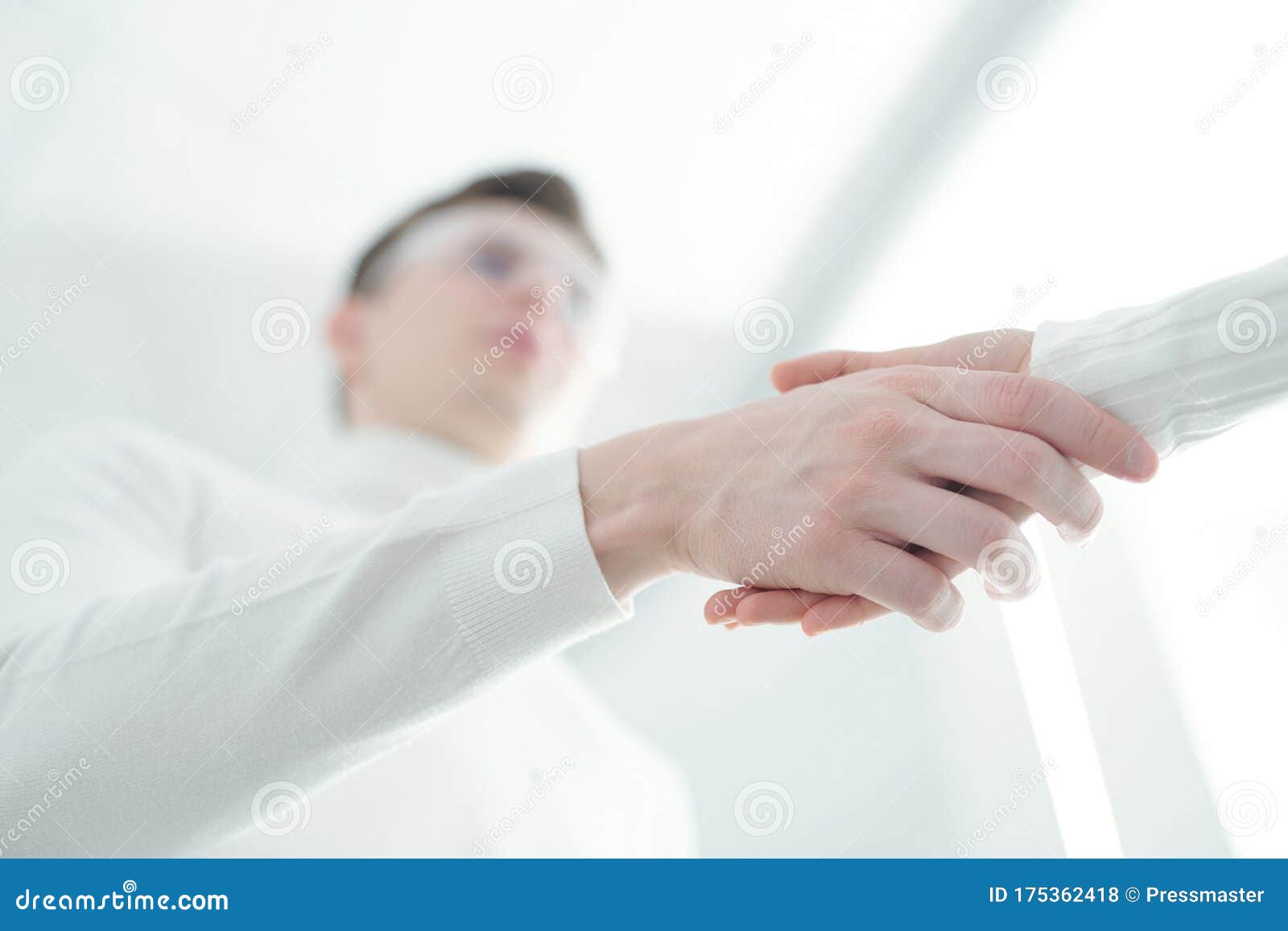 People in White Making Handshake Stock Photo - Image of handshake ...