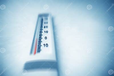 Below zero on thermometer. stock photo. Image of degree - 17302184