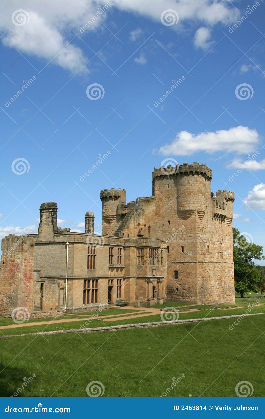 Belsay Castle stock photo. Image of culture, blue, typically - 2463814