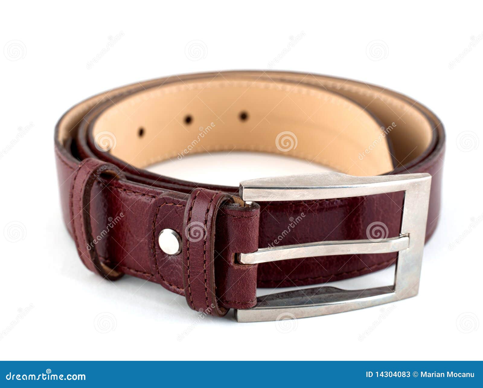 Belt stock image. Image of white, clothes, isolated, buckle - 14304083