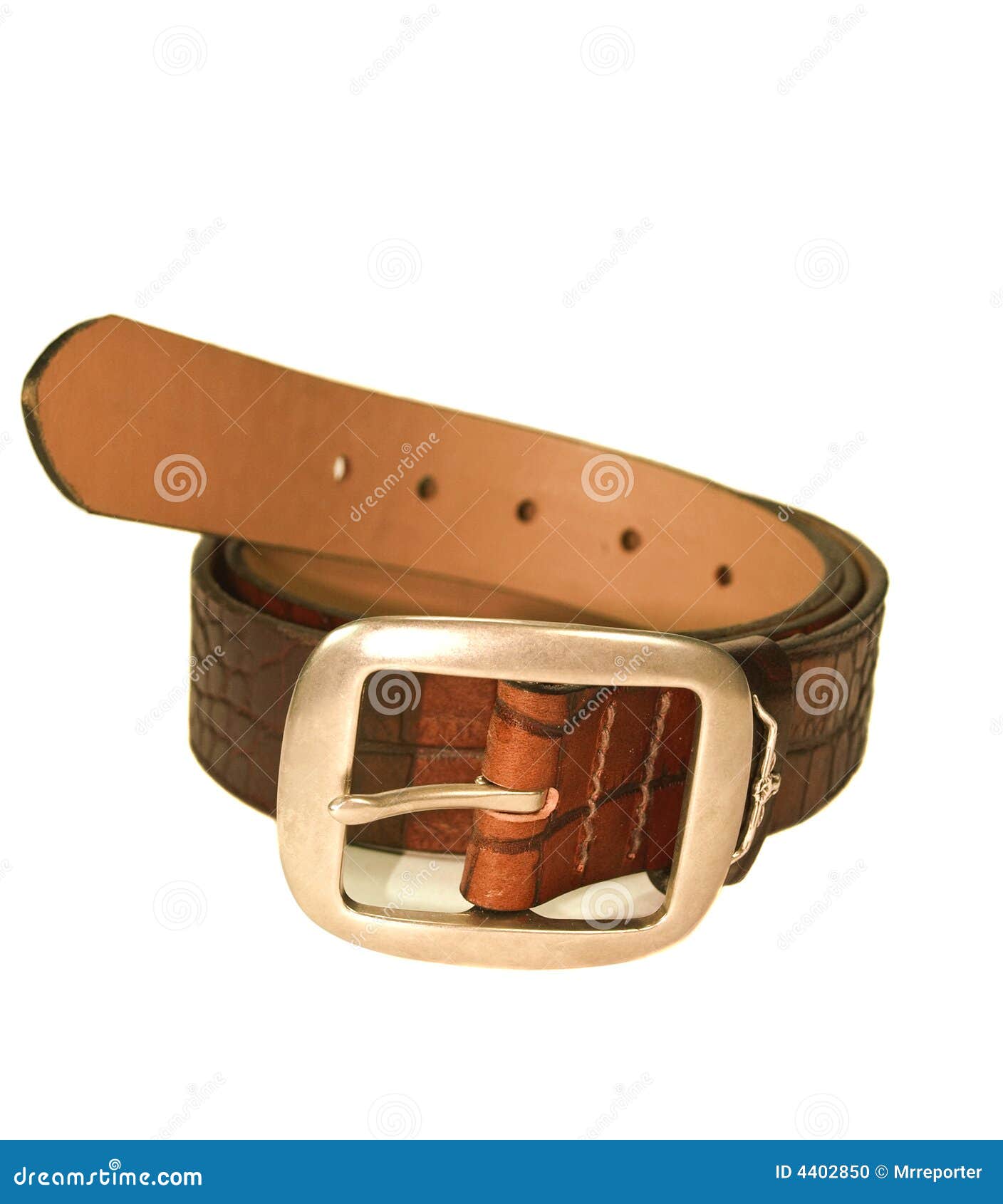 Belt stock photo. Image of buckle, coiled, white, model - 4402850