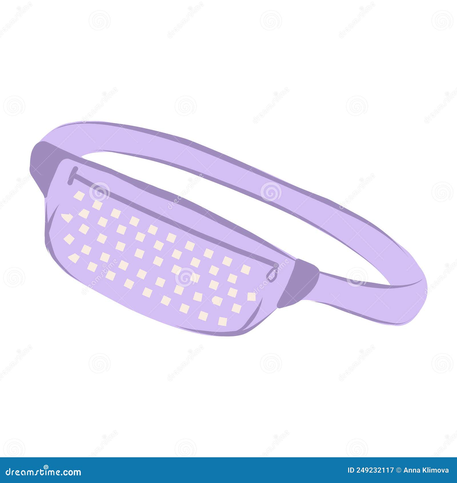 Belt Bag Isolated on White Background Stock Vector - Illustration of ...