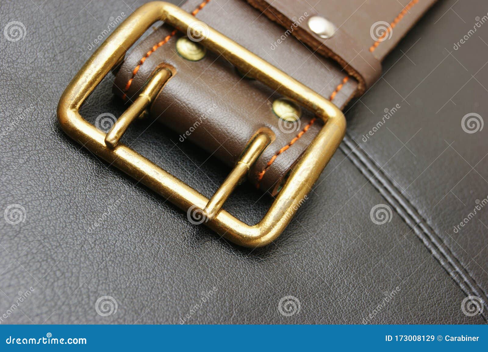 Belt with a buckle stock image. Image of pattern, leather - 173008129