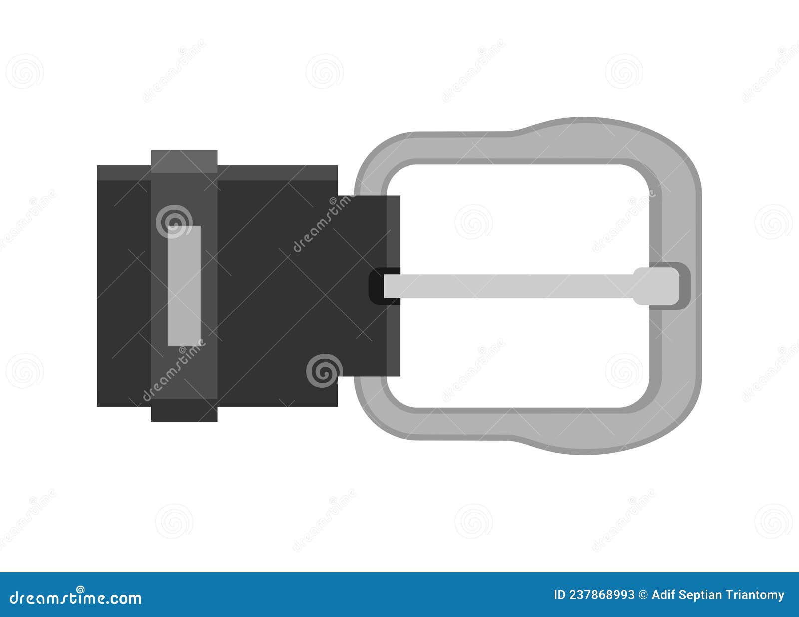 Belt Buckle. Simple Flat Illustration. Stock Vector - Illustration of ...