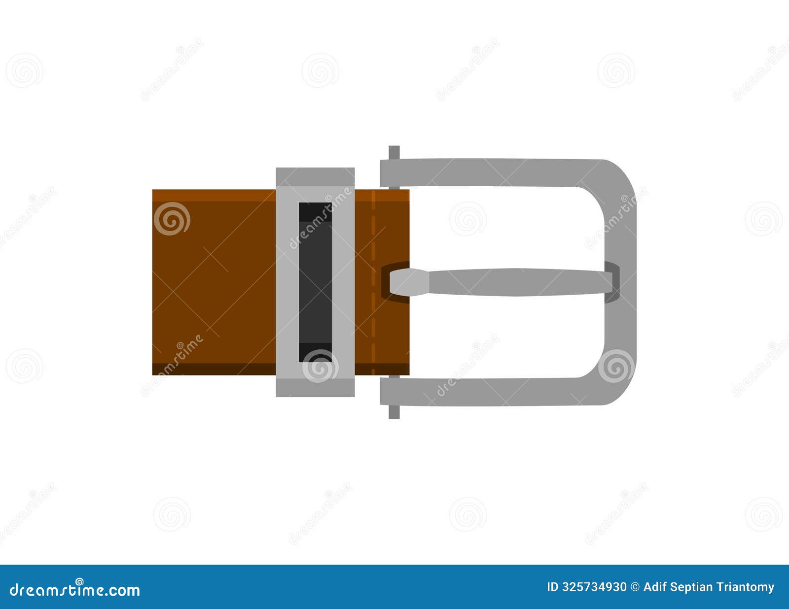 Belt Buckle. Simple Flat Illustration. Stock Illustration ...