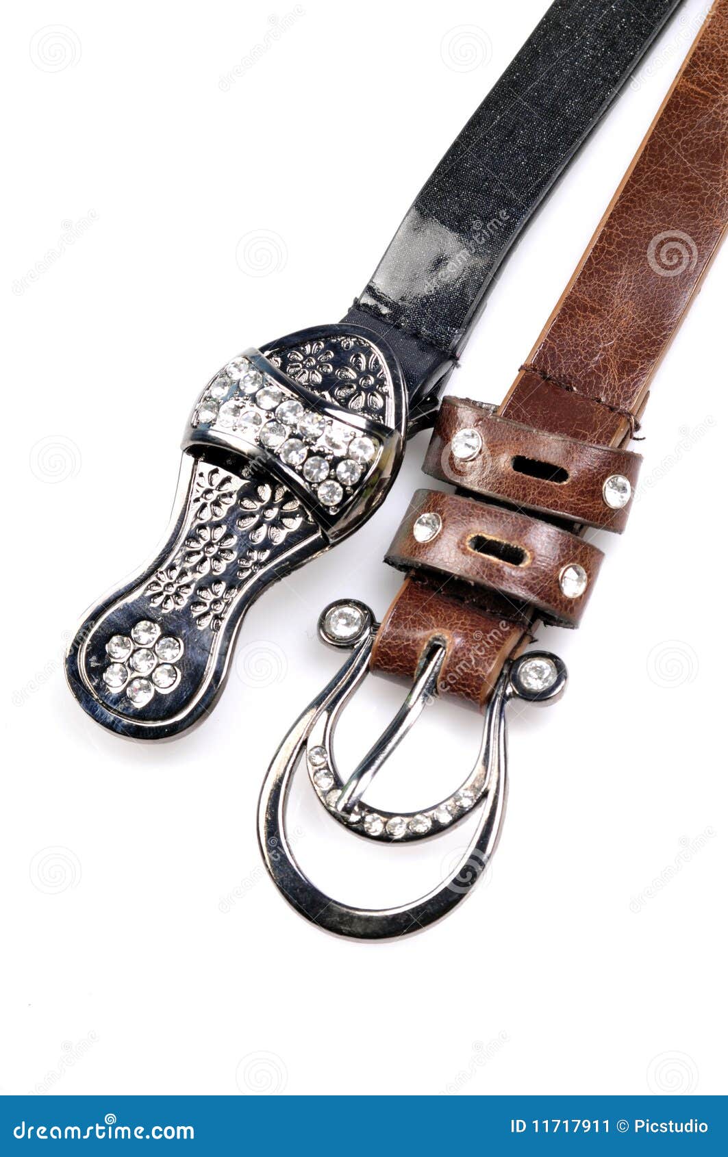 Belt buckles stock image. Image of leather, macro, staple - 11717911