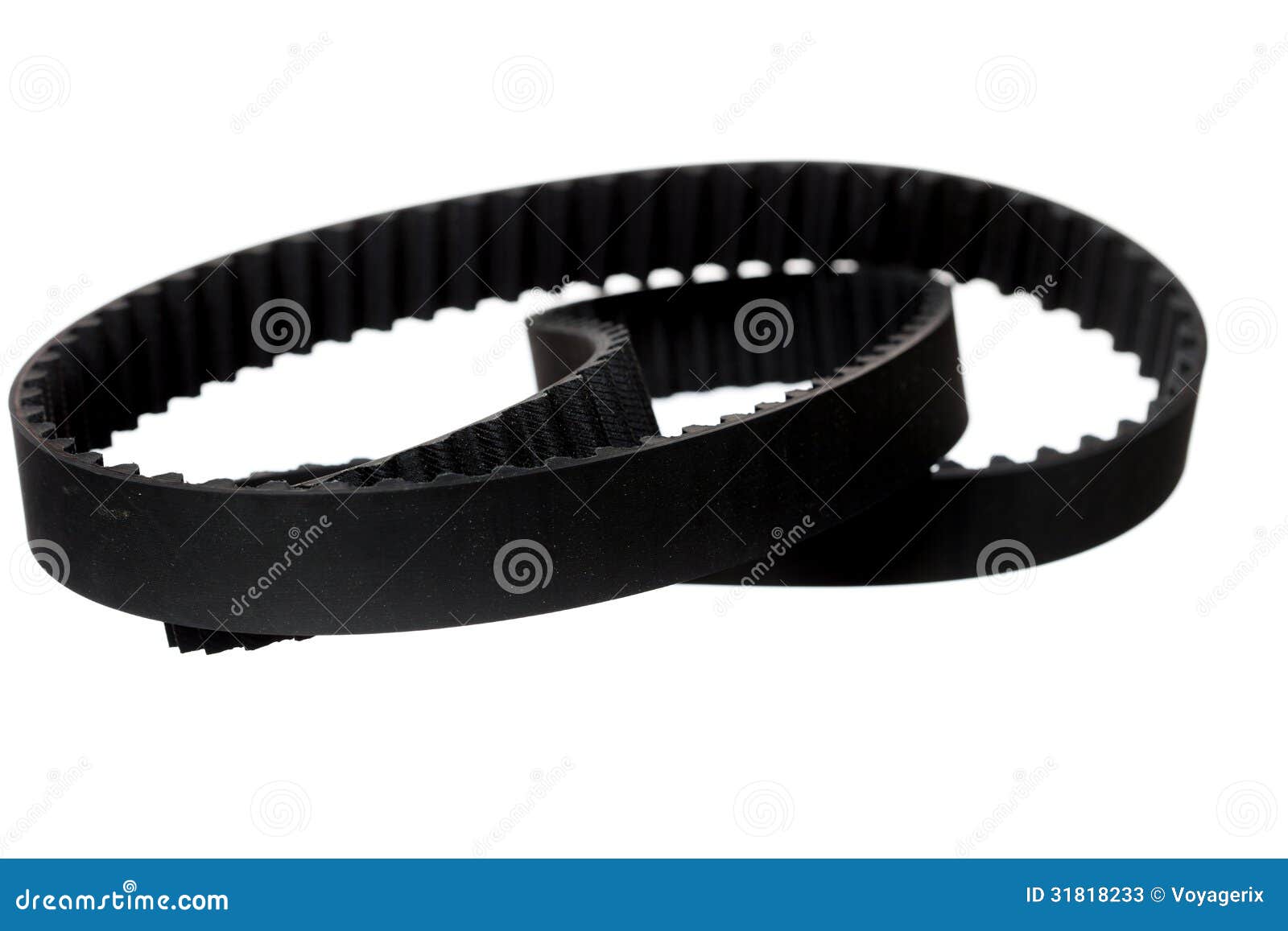 Belt Car Engine Isolated White Background Stock Image - Image of teeth ...