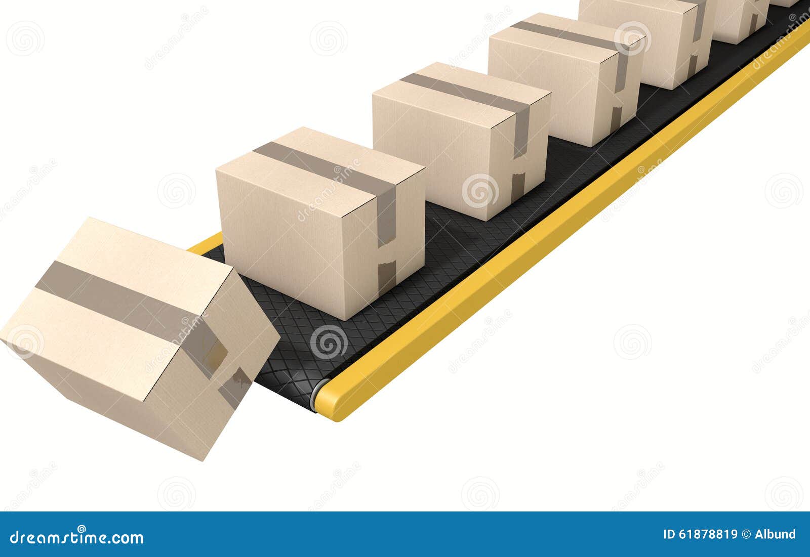 Shipping Boxes Conveyor Cartoons