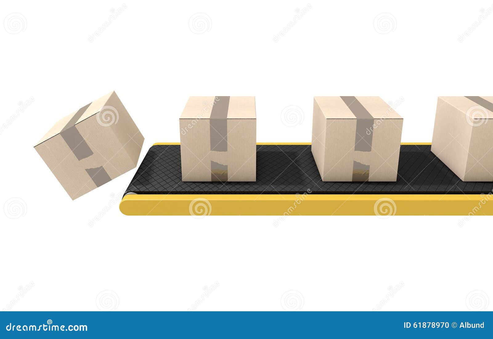 Shipping Boxes Conveyor Cartoons