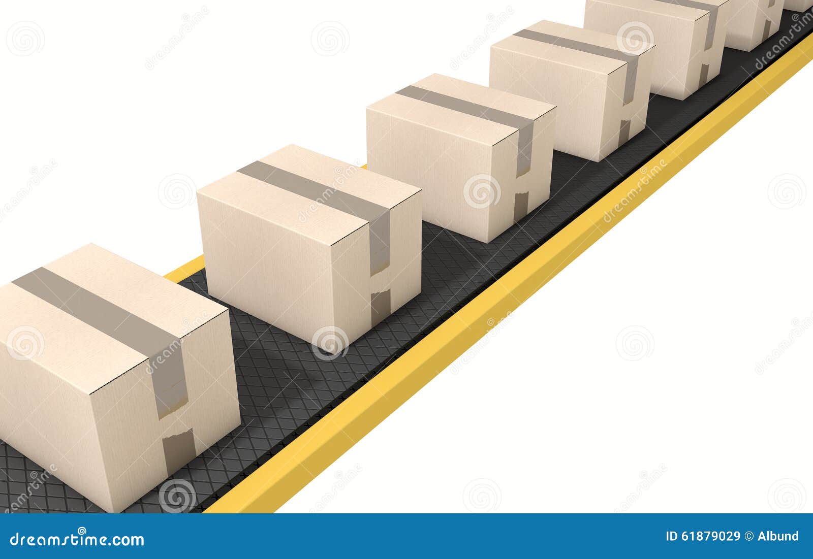 Conveyor With Boxes Flat White Icons On Round Color Backgrounds Vector ...