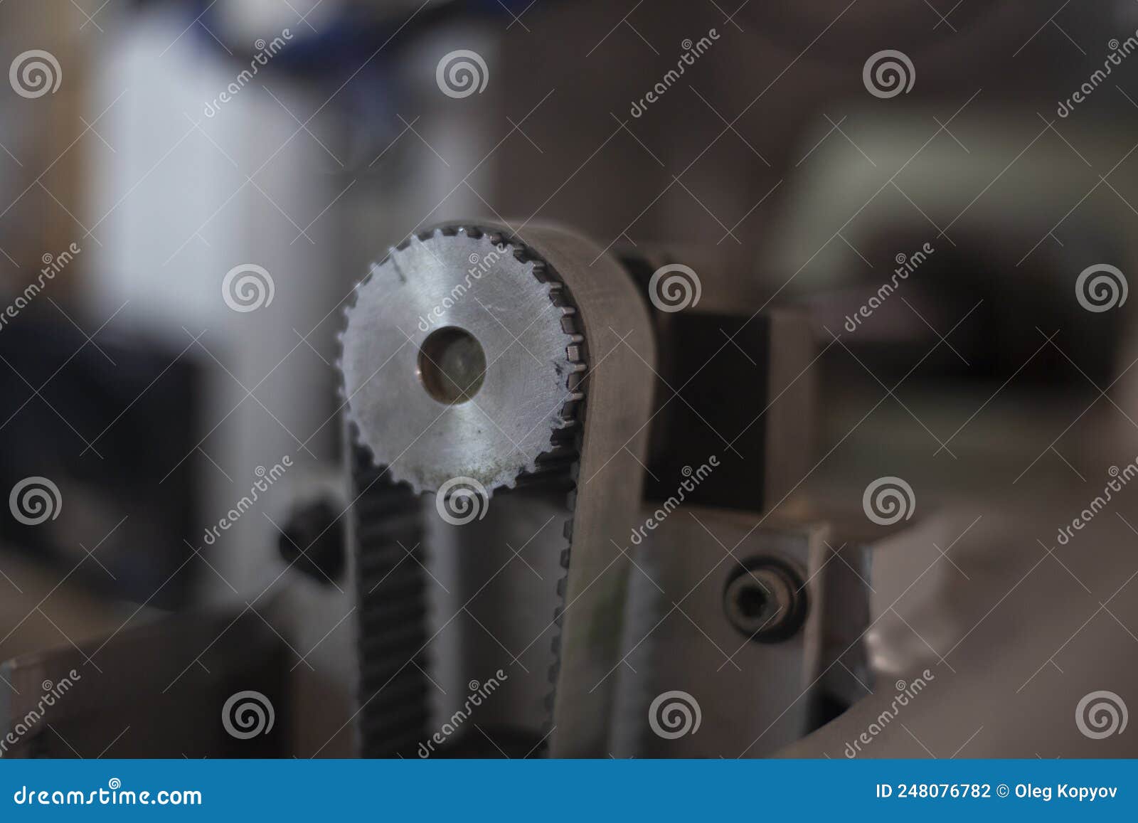 Belt on engine. Gear drive stock photo. Image of engineering - 248076782