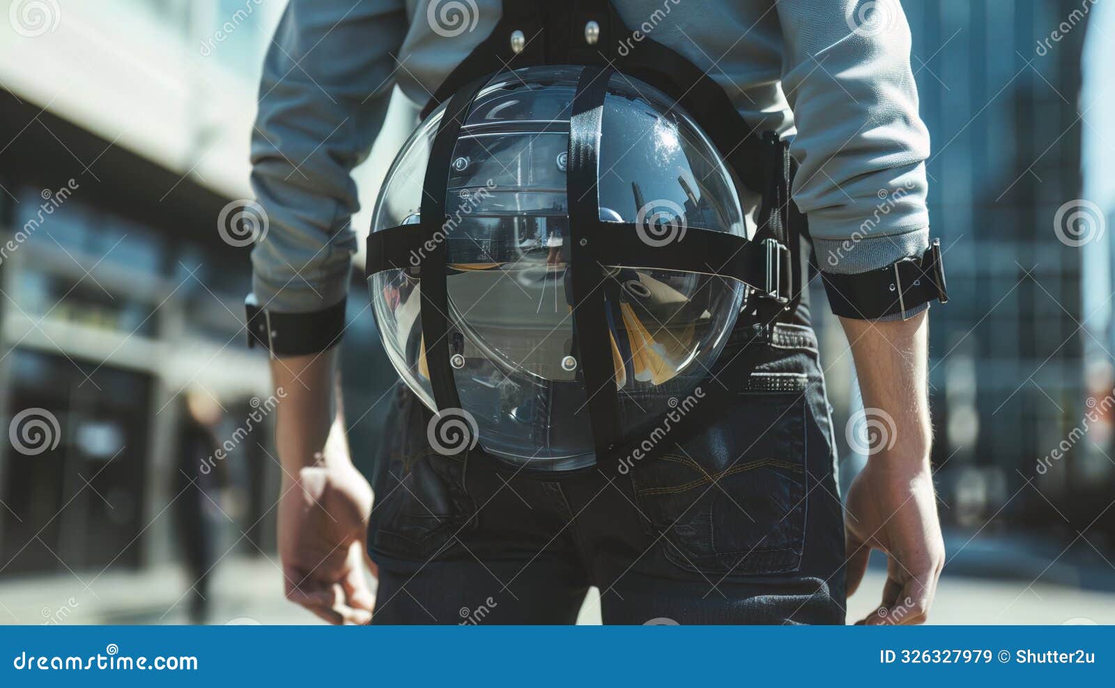 A Belt that Expands into a Protective Bubble Shielding the Wearer from ...