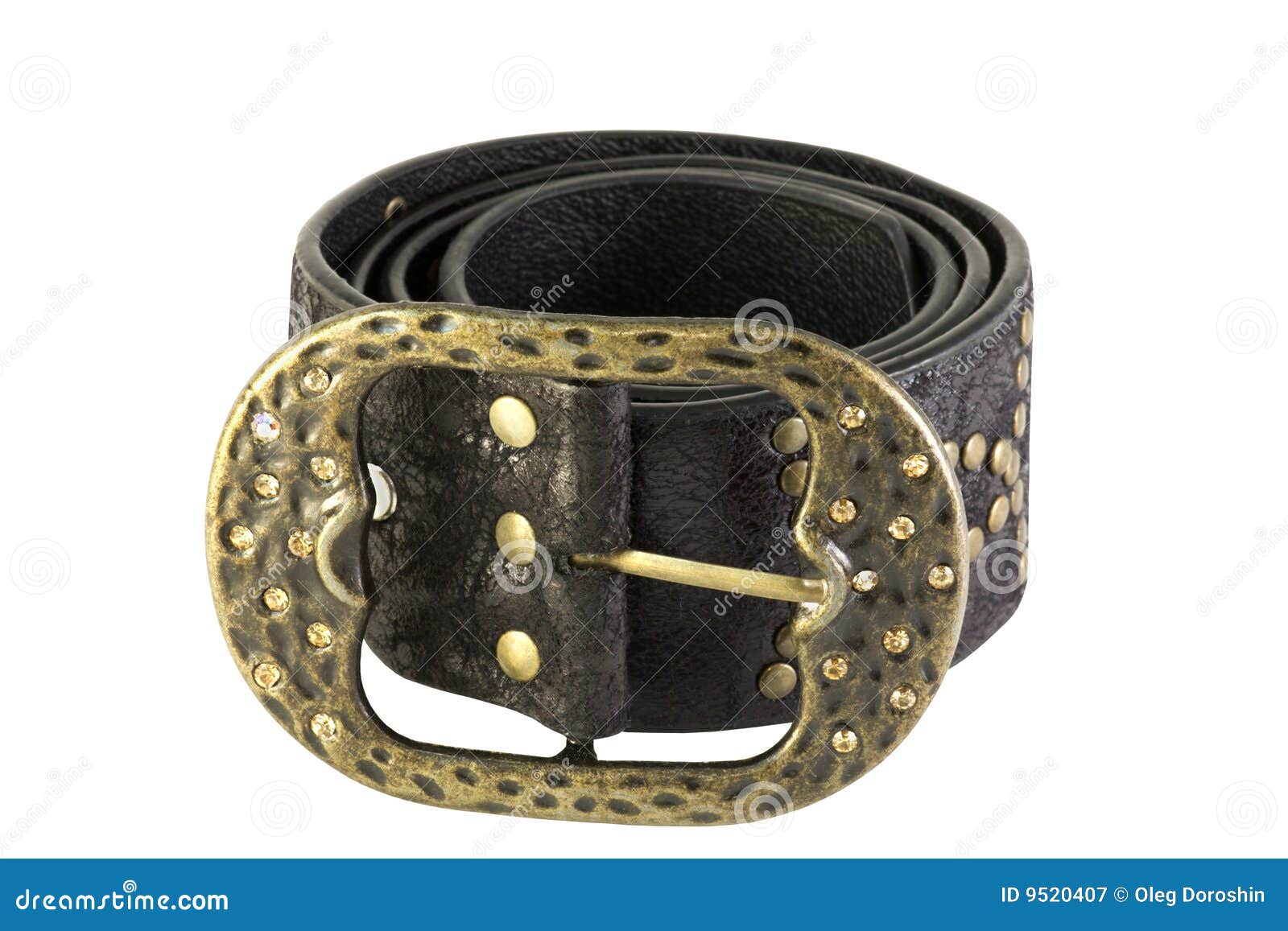 Belt of genuine leather stock image. Image of bryuchny - 9520407