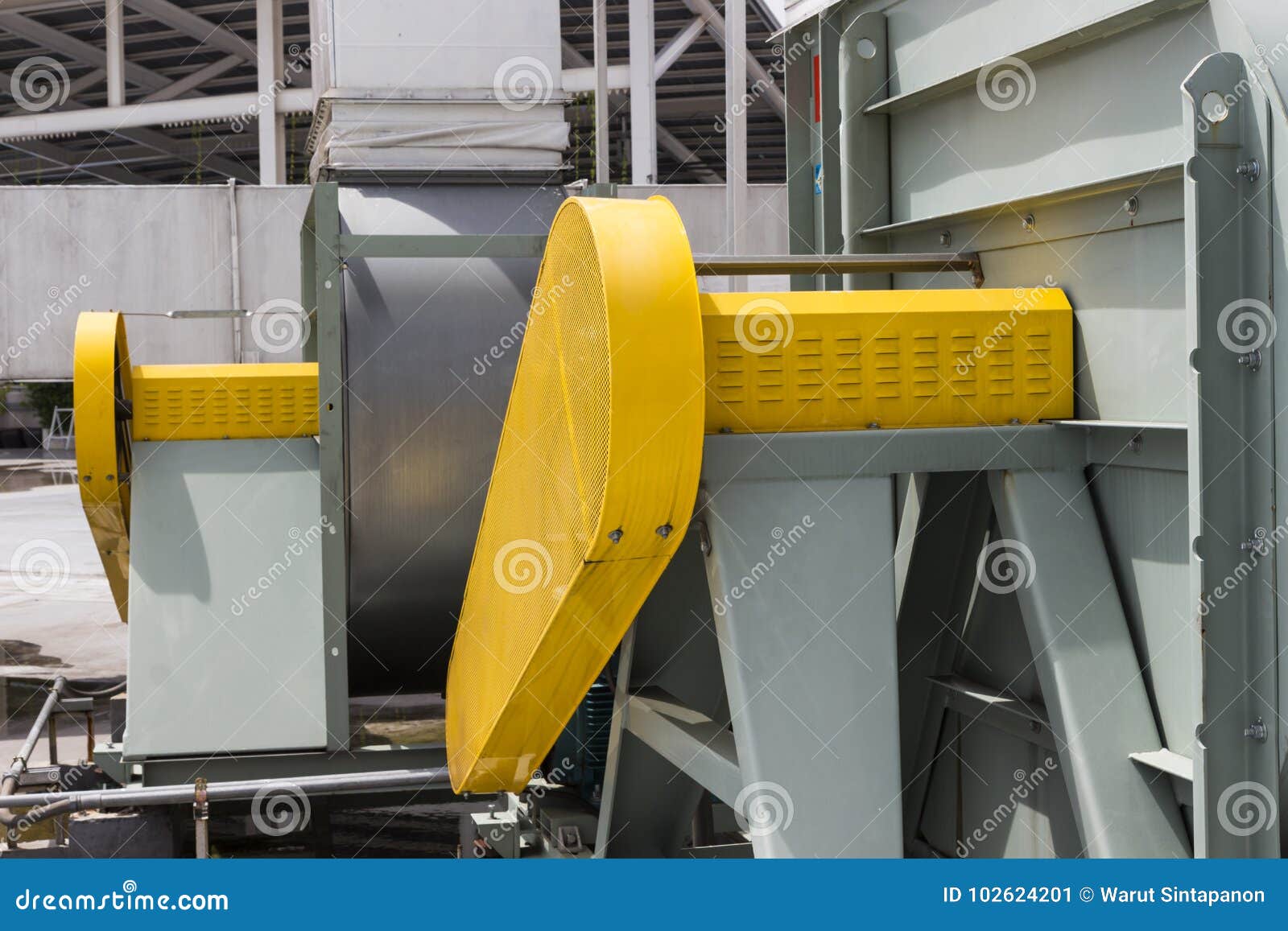 Belt Guard Safety Protection of Motor Stock Image - Image of move ...