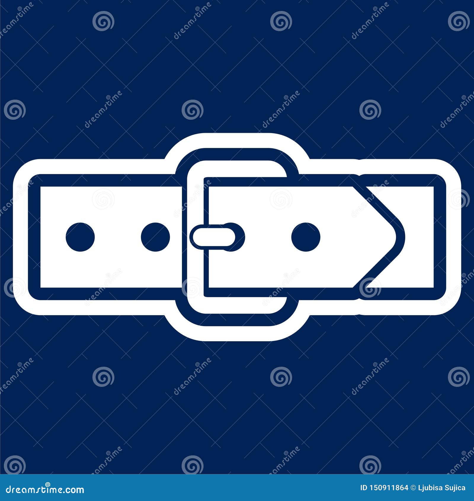 Belt Icon Flat Graphic Design - Illustration Stock Vector ...