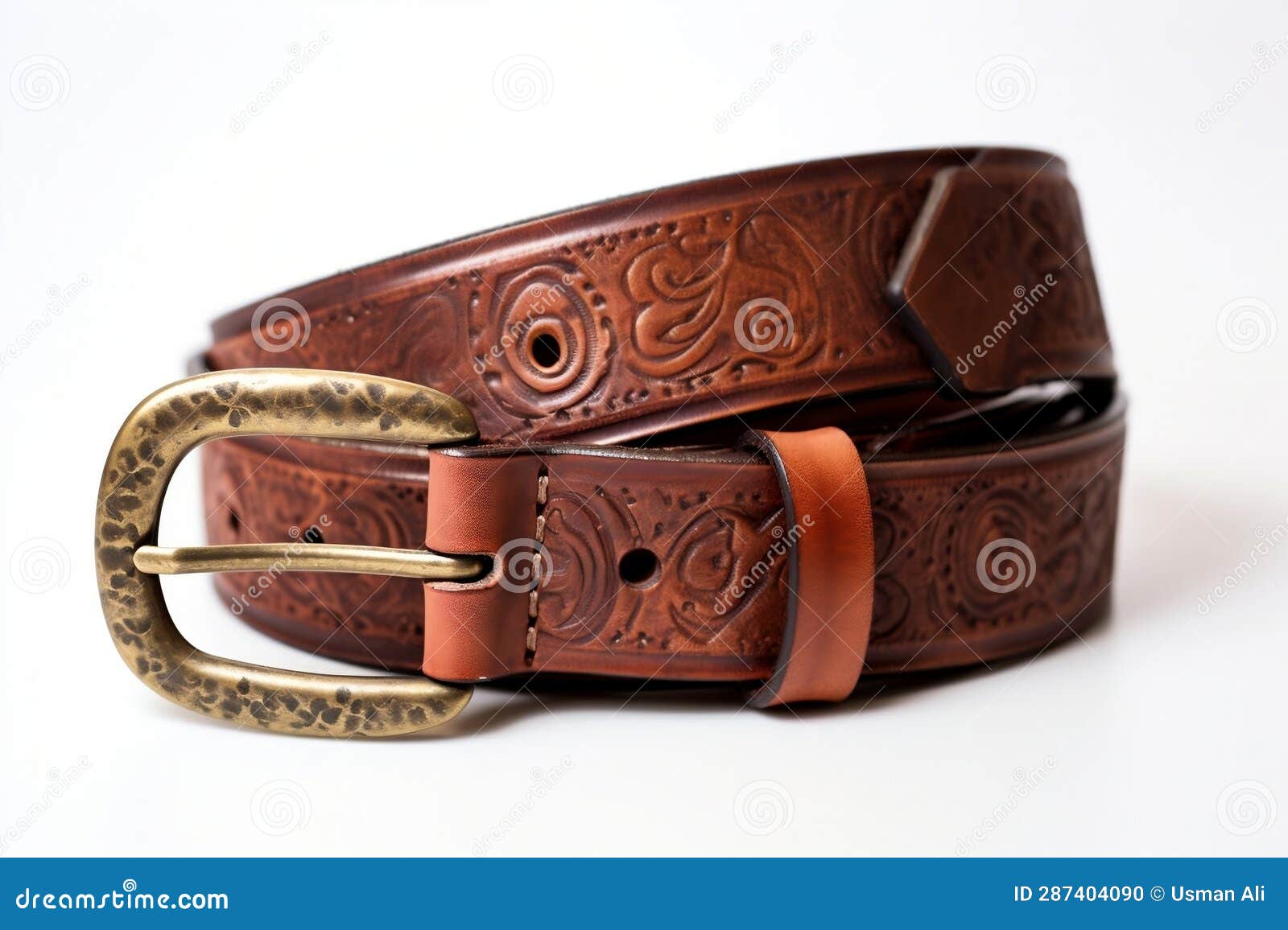 Belt Isolated on a Transparent Background. AI Stock Photo - Image of ...