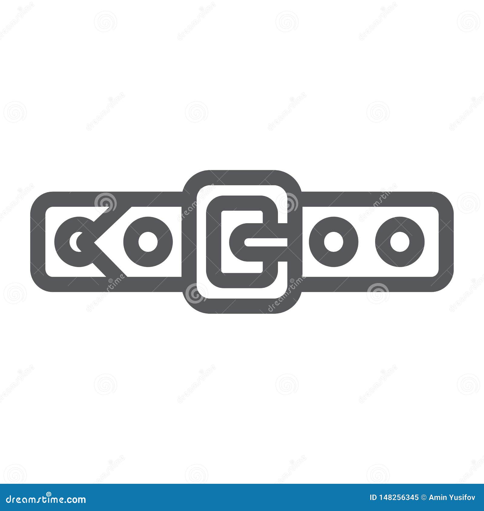 Belt Line Icon, Clothes and Accessory, Strap with Buckle Sign, Vector ...