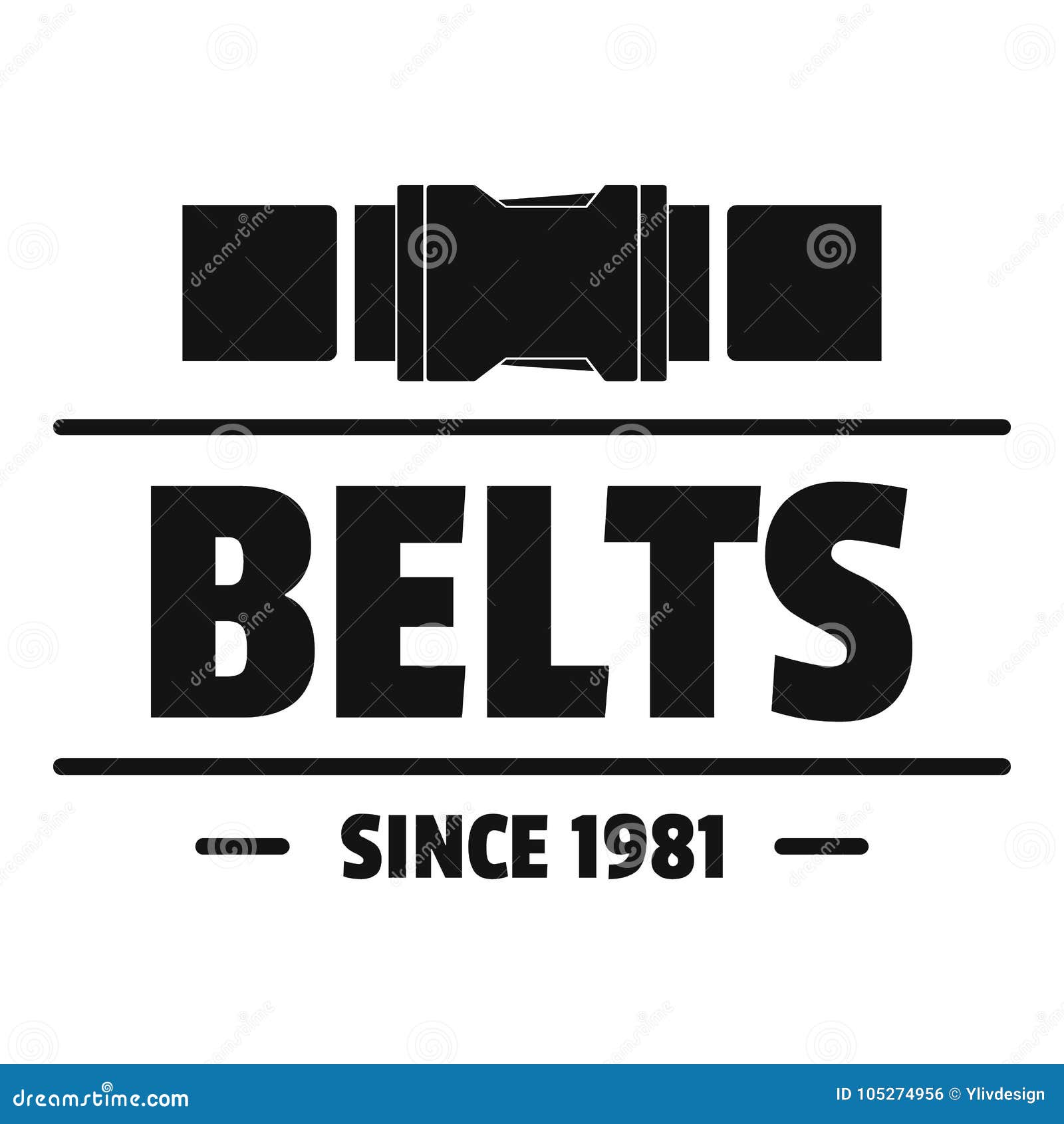 Belt Logo, Simple Black Style Stock Vector - Illustration of leather ...