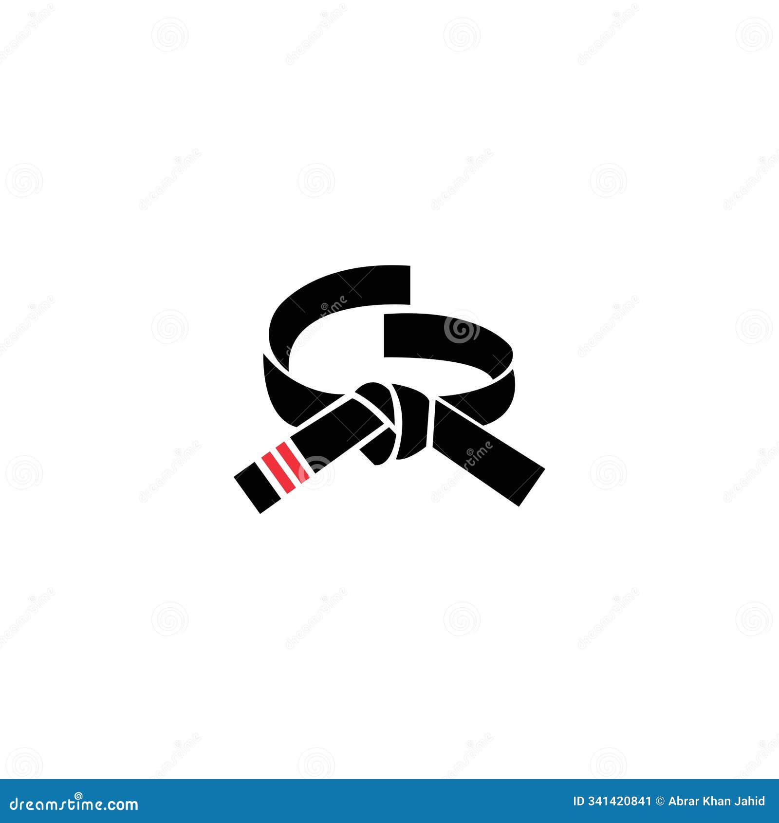 Belt Rank in Judo Vector Logo Stock Illustration - Illustration of ...