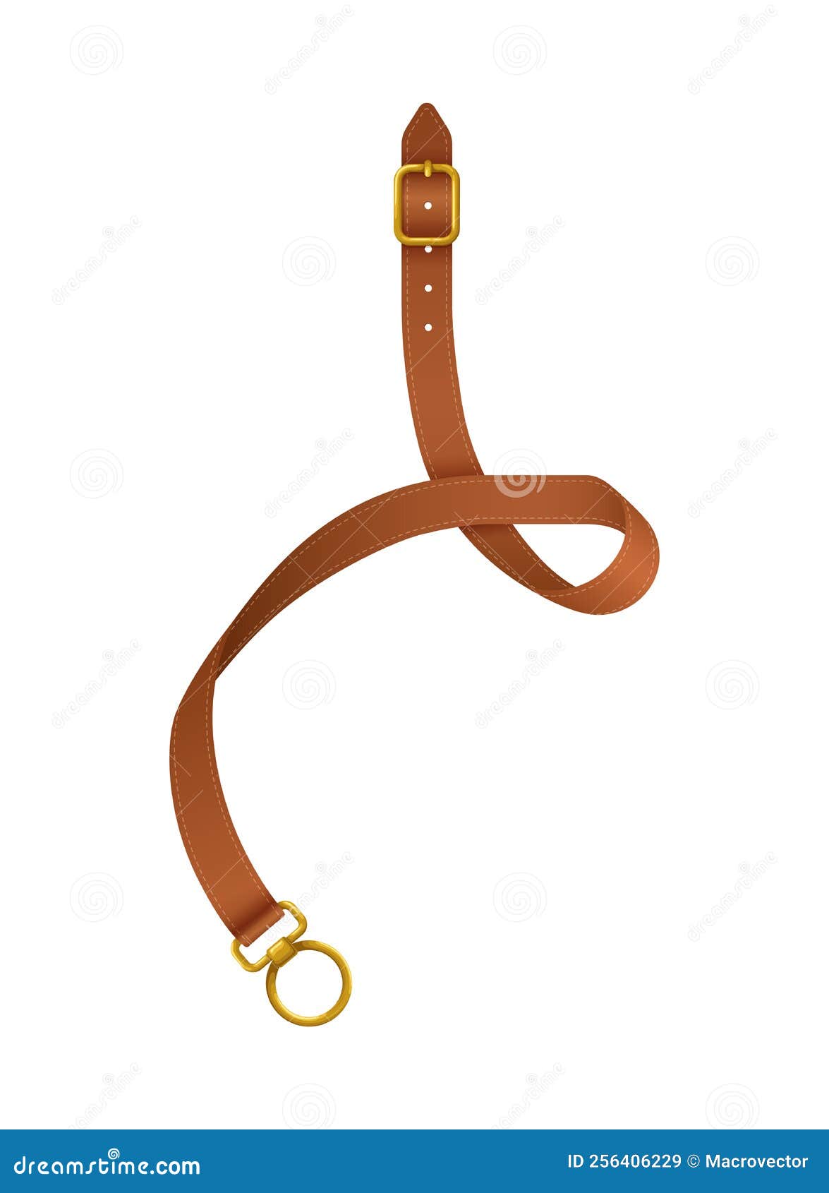 Belt Realistic Illustration Stock Vector - Illustration of wear, metal ...