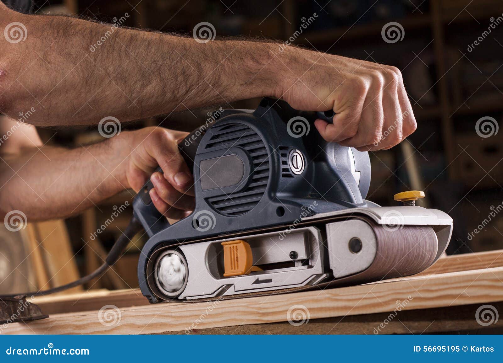 Belt sander stock image. Image of iron, planer, electrical - 56695195